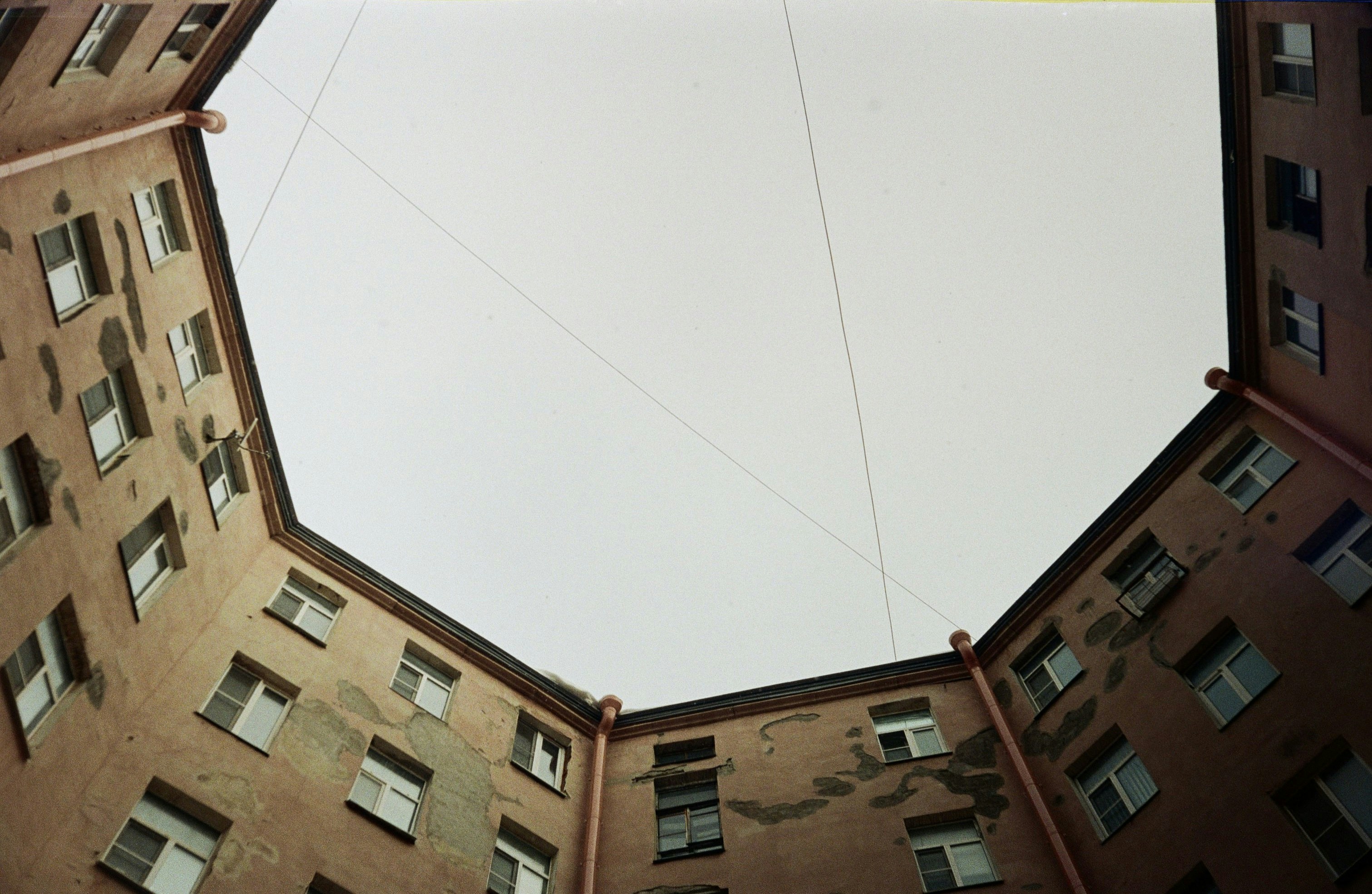 In the quiet city courtyards. 35mm film photography analog photography zorki4 zorki