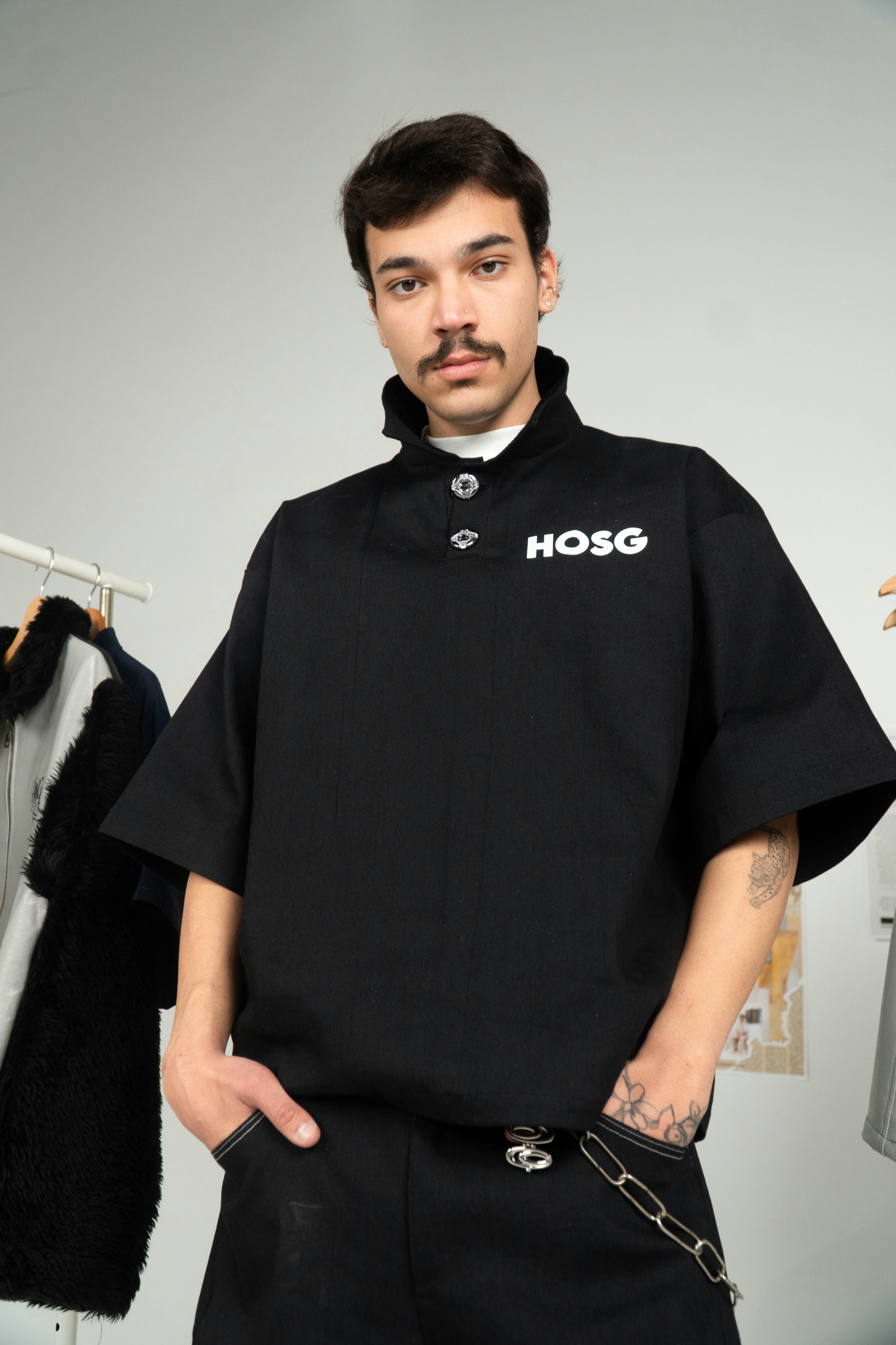 Midwest-Style Studio Portrait: A Proud Black-Garment Moment