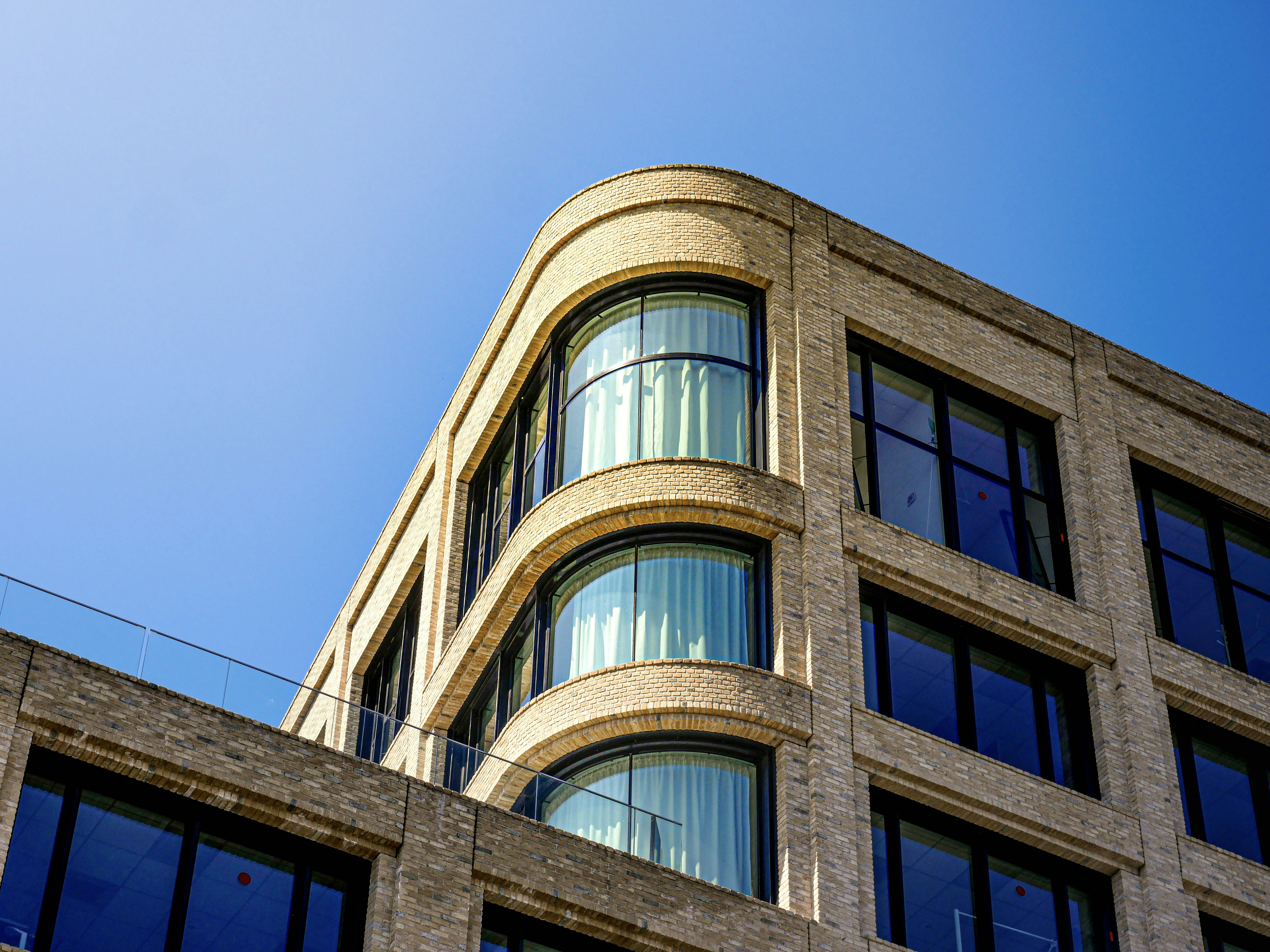 Curved Cornered Architecture Reaching for the Sky
