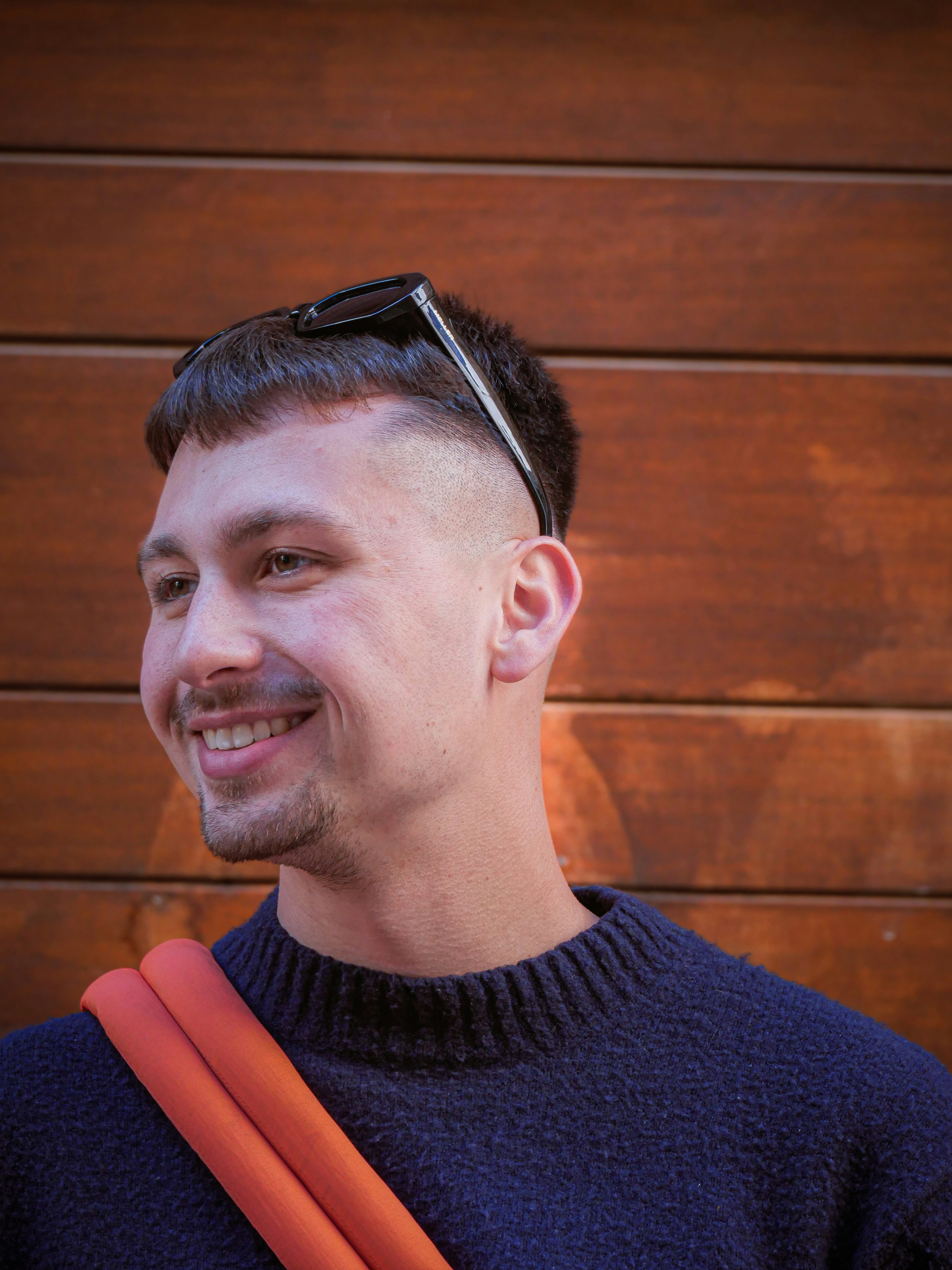 Warm-wood Portrait with a Casual Edge