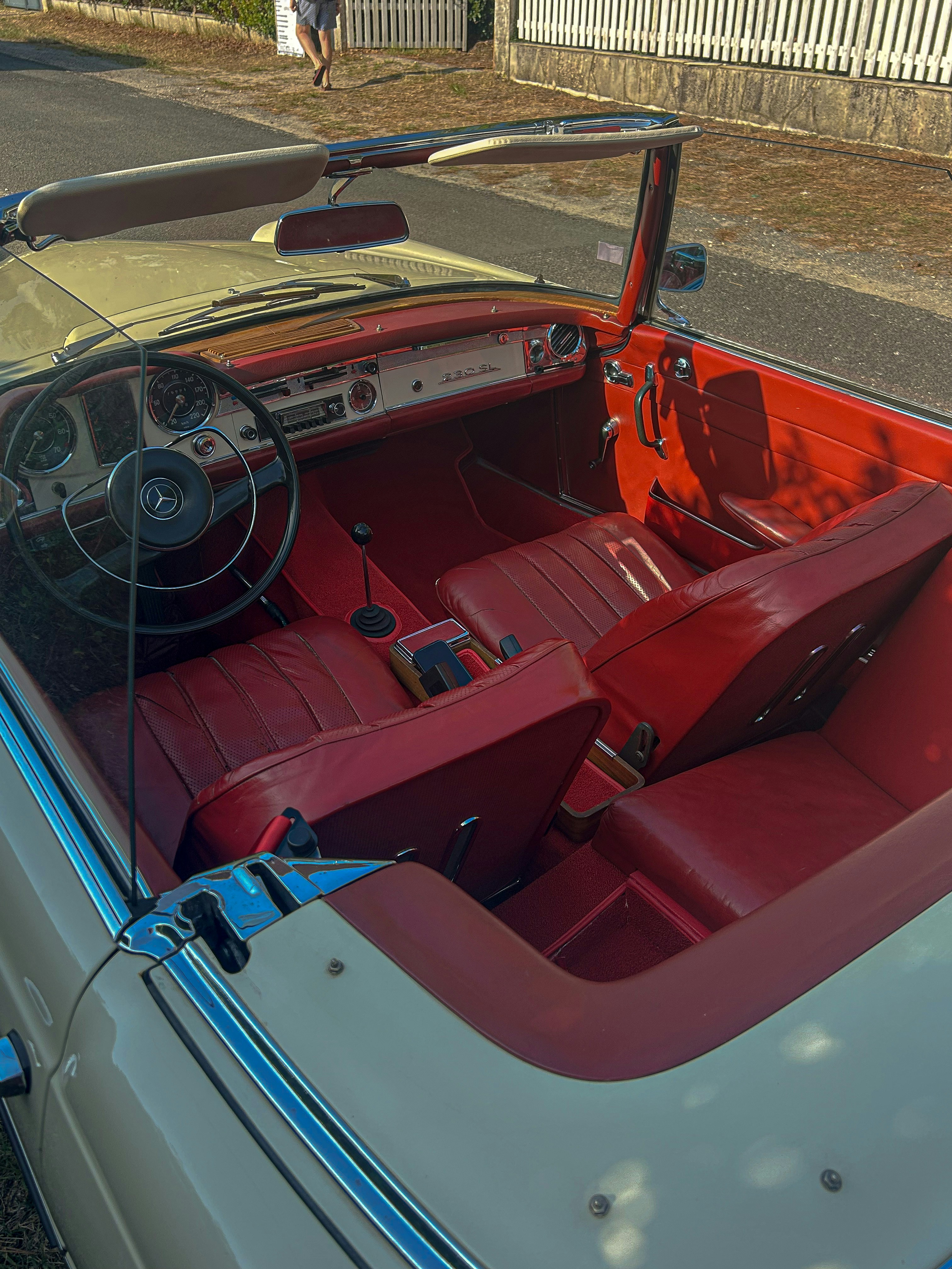 Red-cushioned Classic Convertible Cockpit