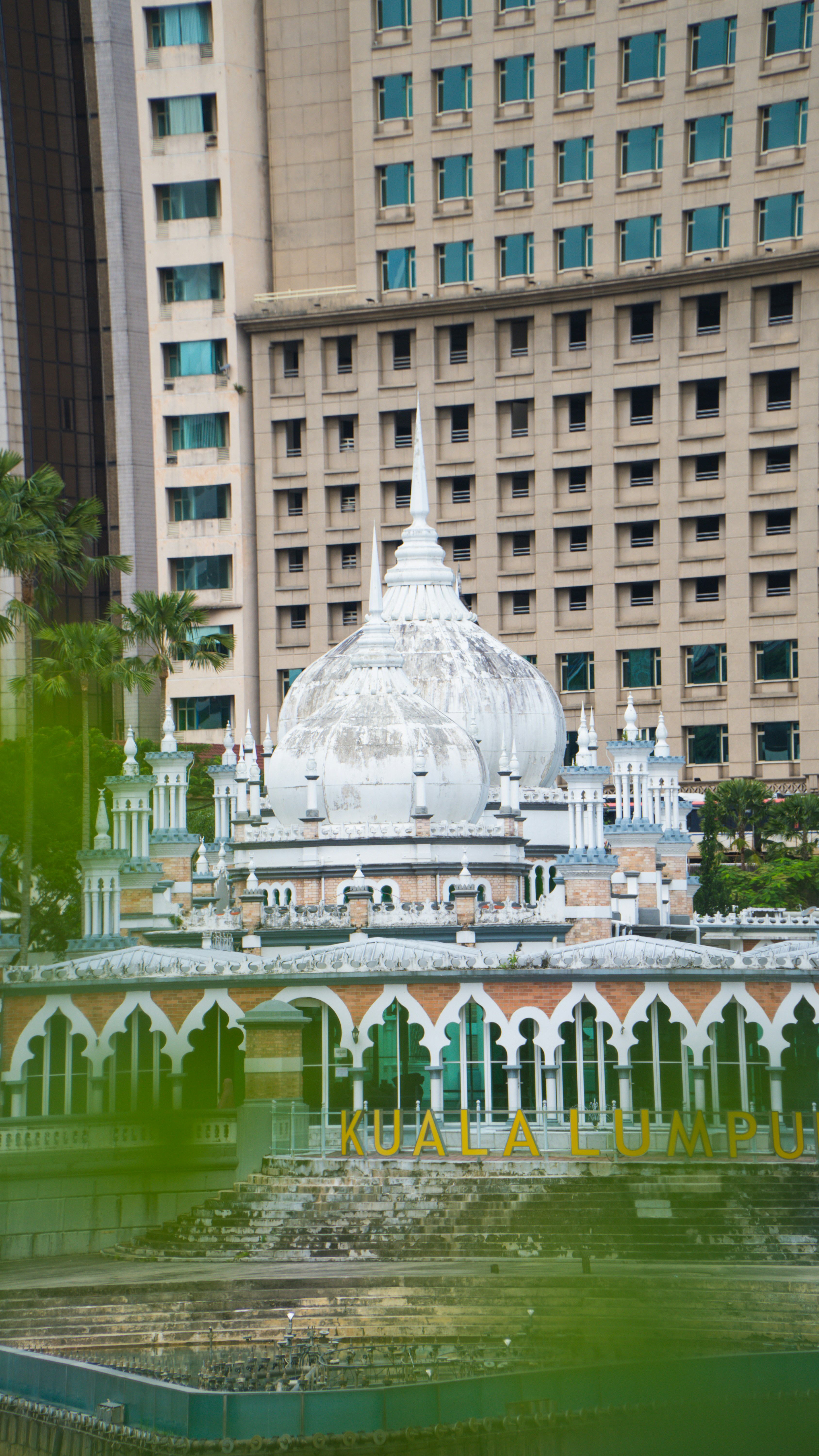 Mughal Majesty Amid Urban Glass and Concrete