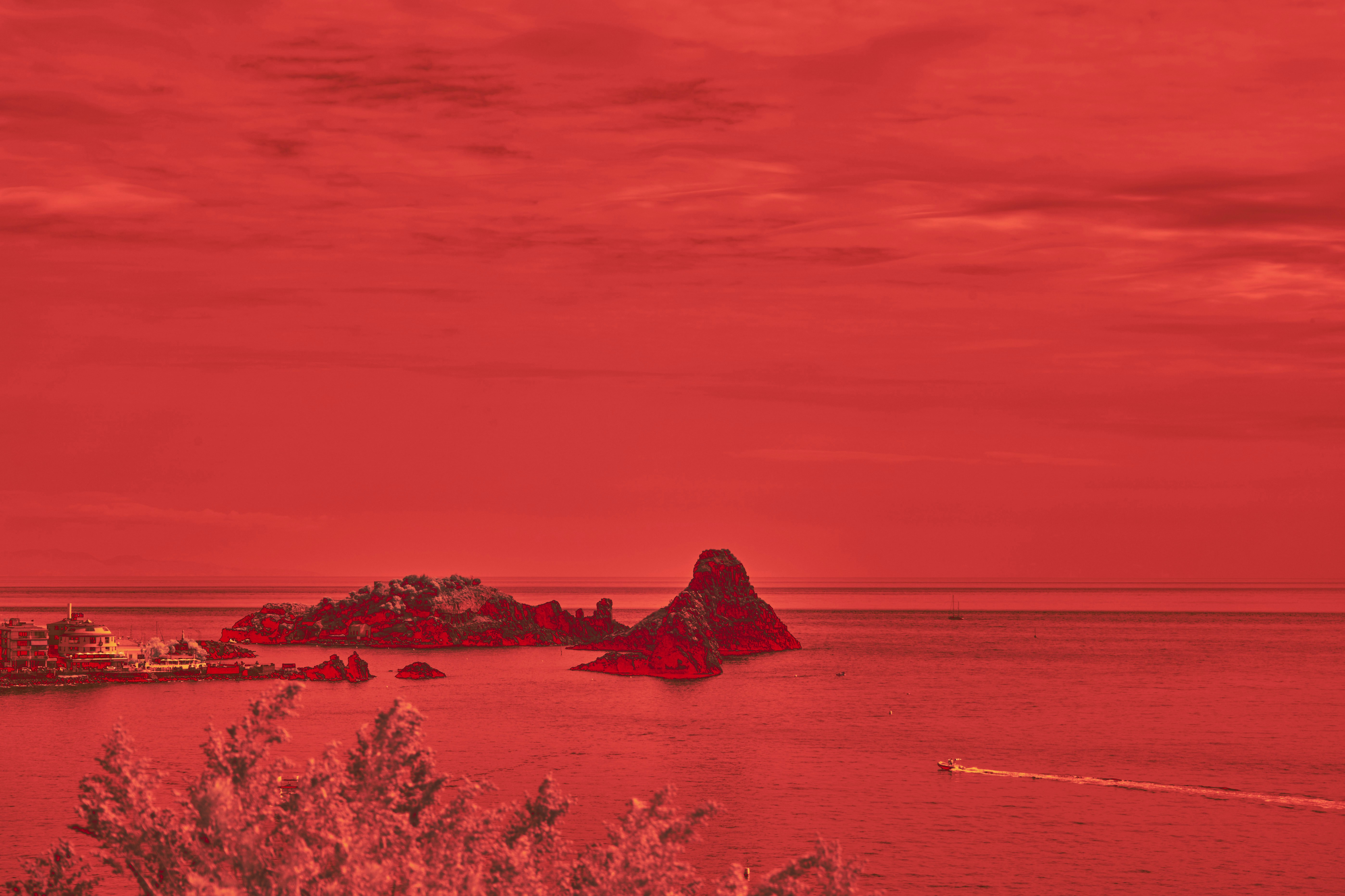 Crimson Coastal Horizon