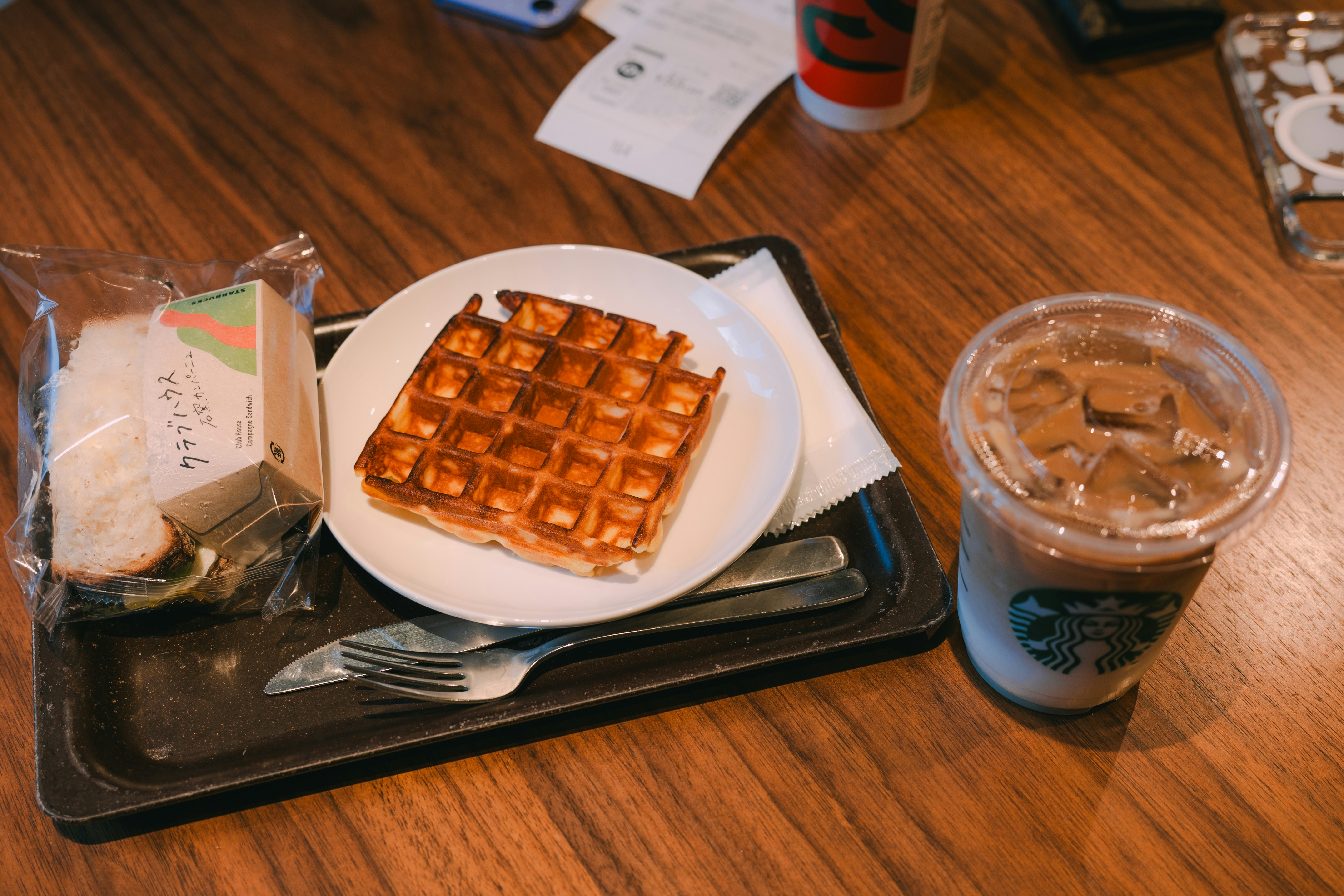 A Quiet Break with Waffle and Cold Brew