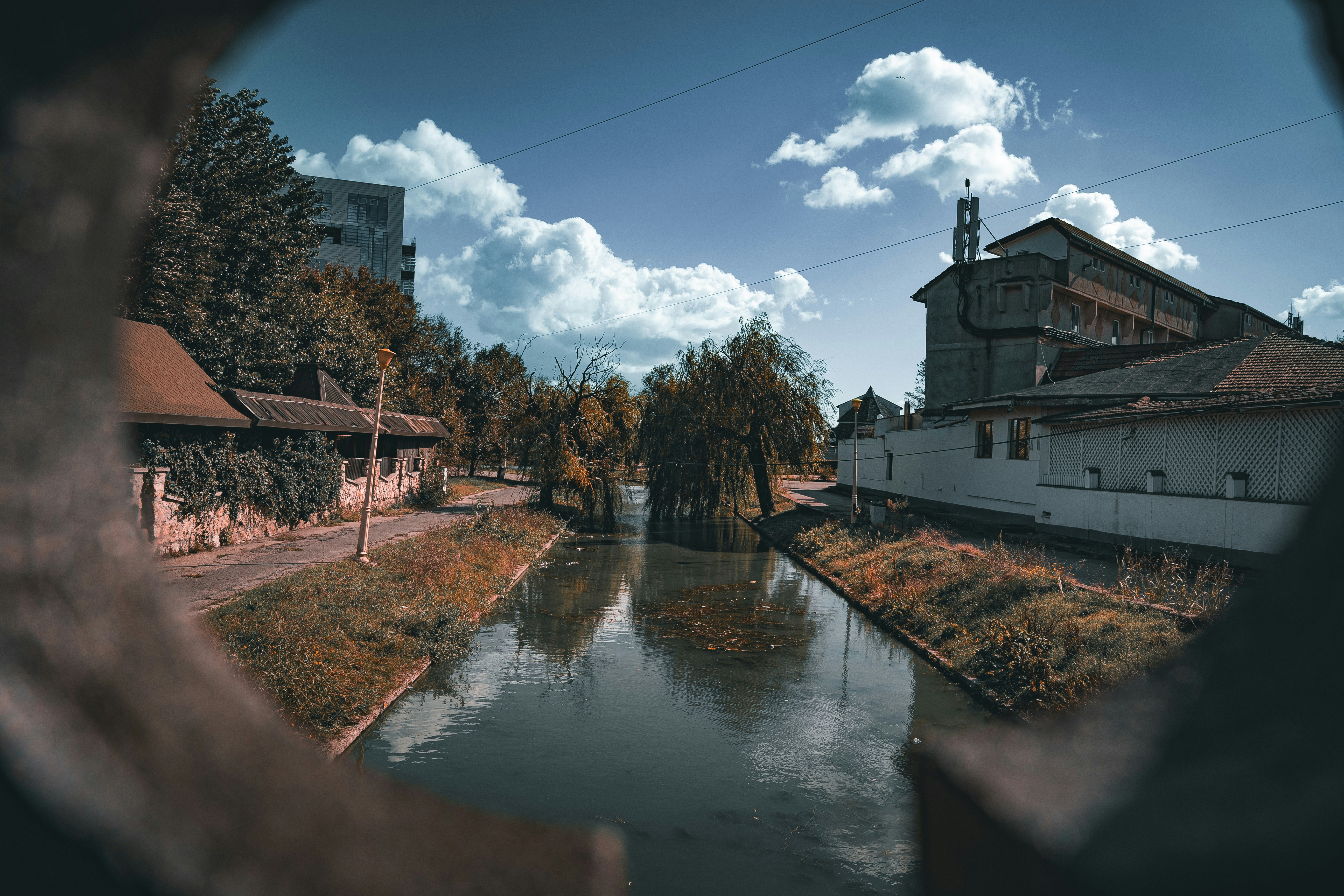 Towpath Through a Circular Frame