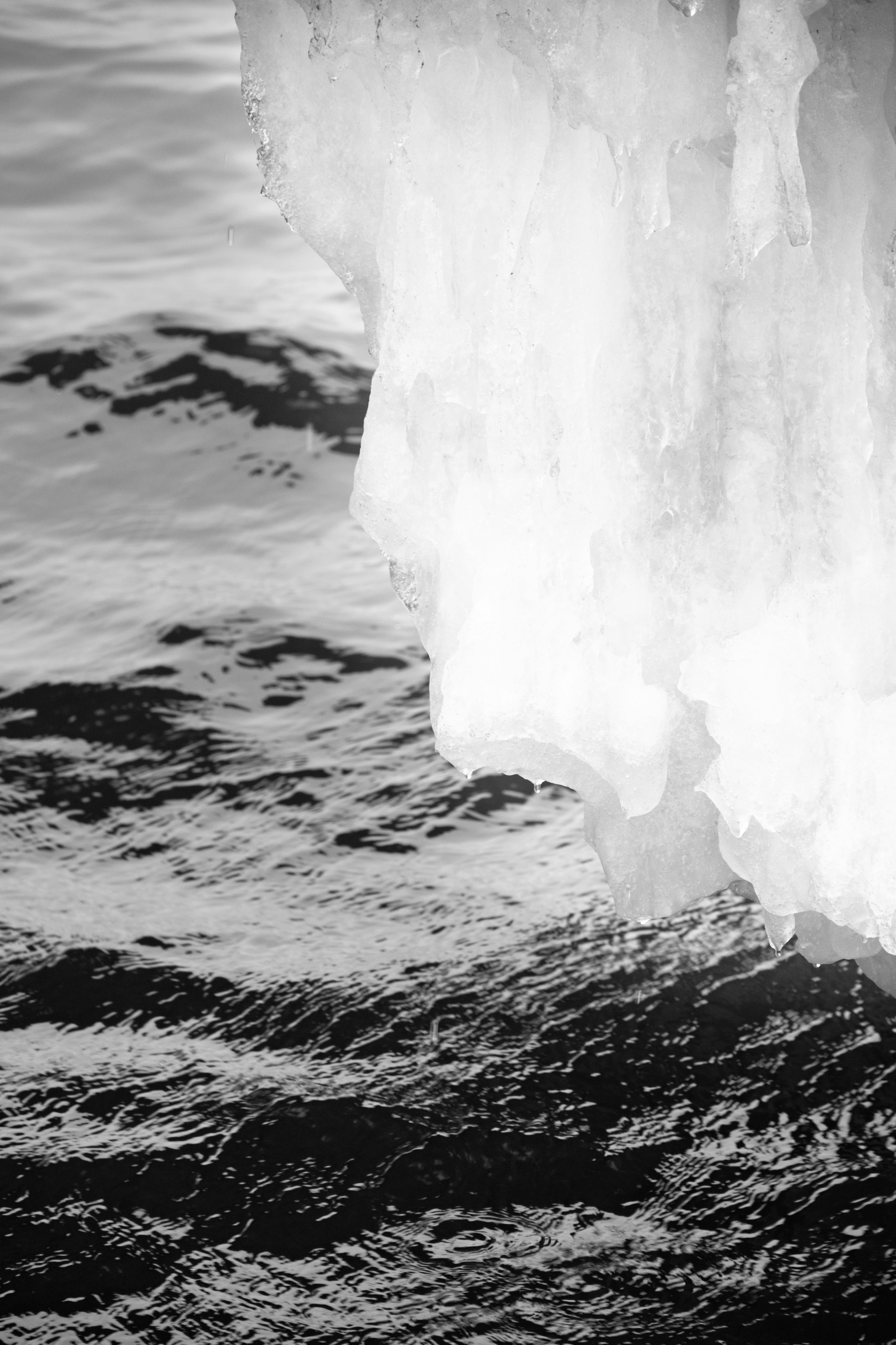 Melting Edge: Ice Meets Ink on Frigid Glint