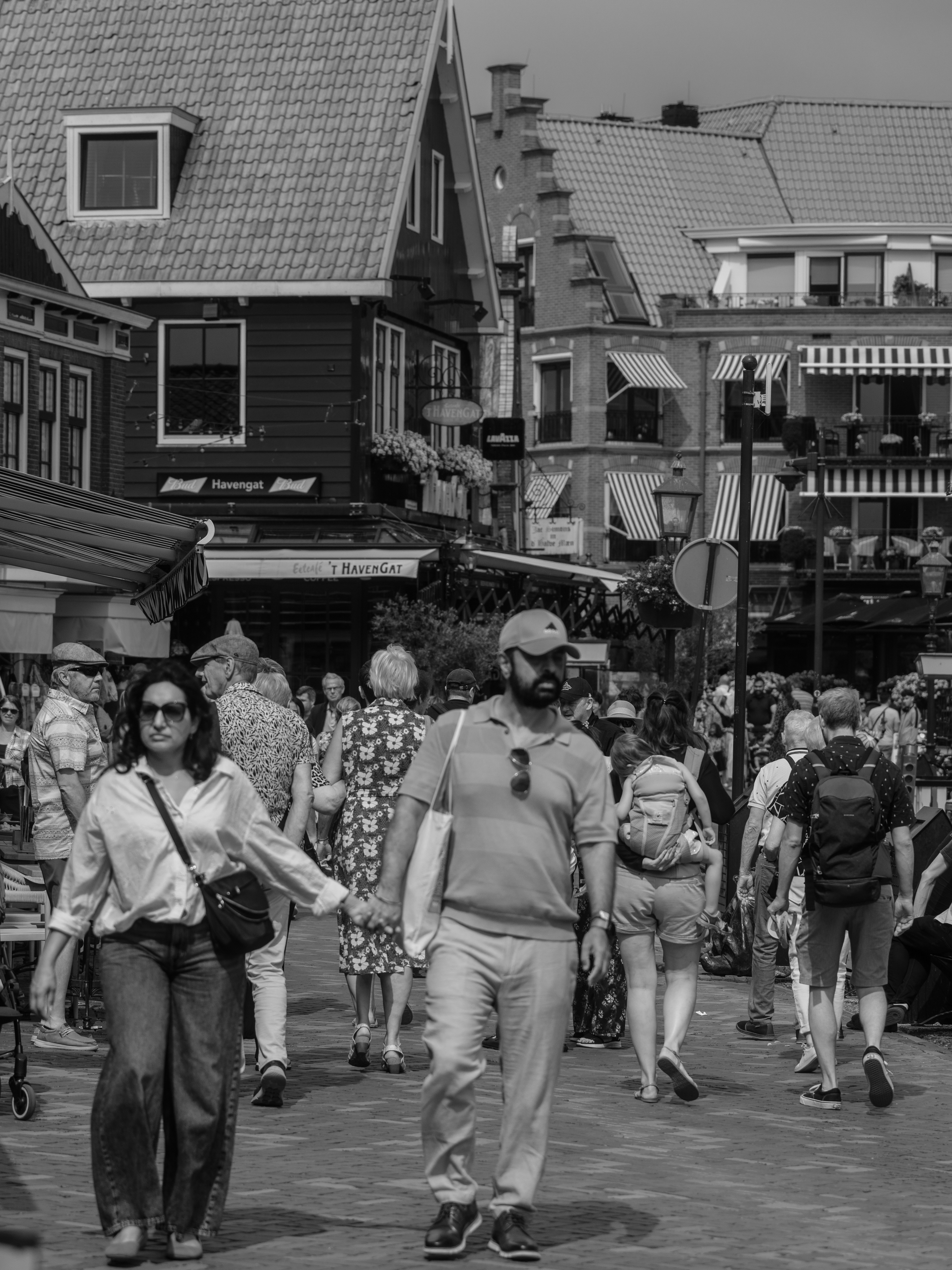 Crowded Dutch Street: People, Pastries, and Poesy of a Market Day