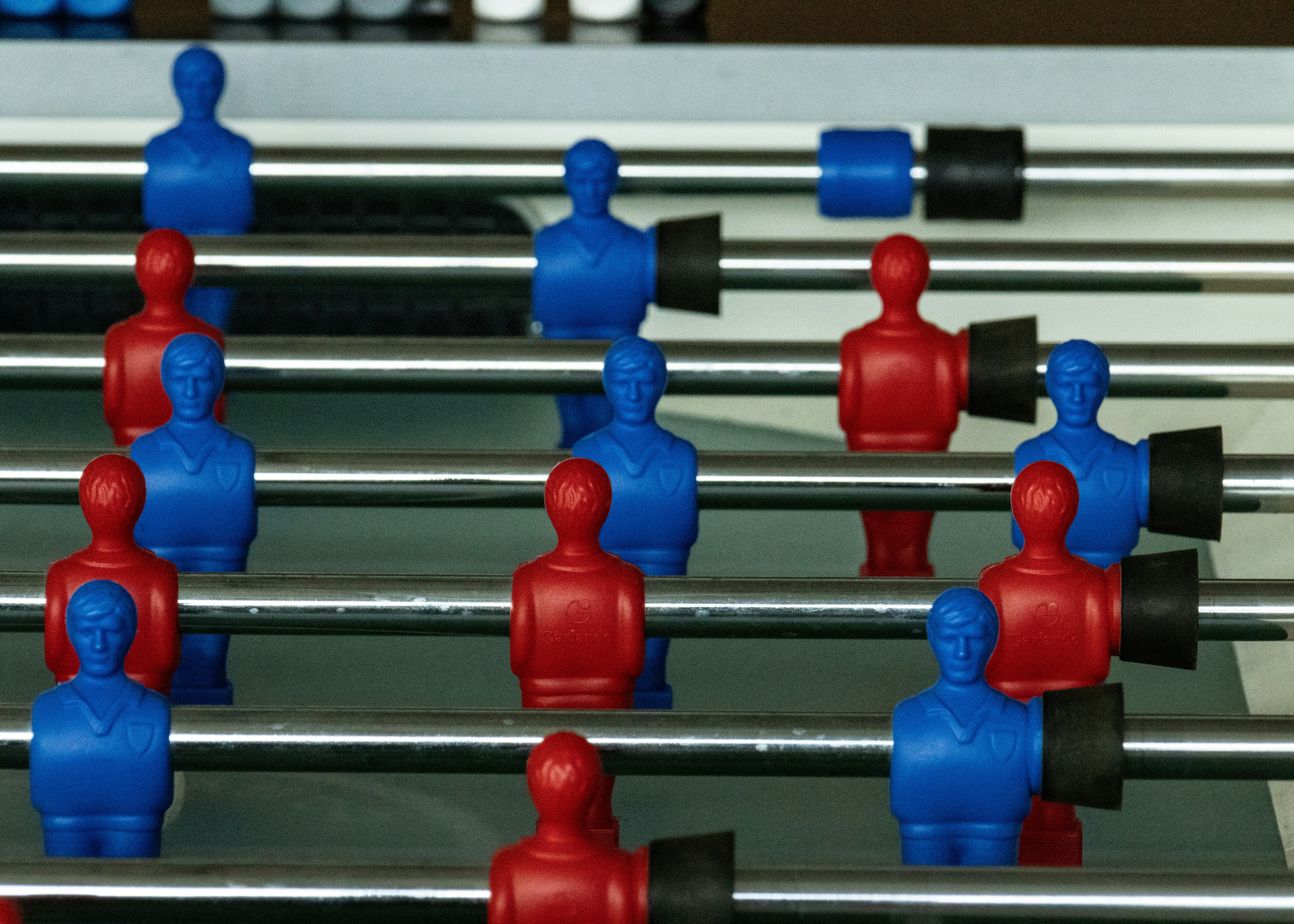 Symmetry in Plastic Soldiers: A Foosball Field of Color