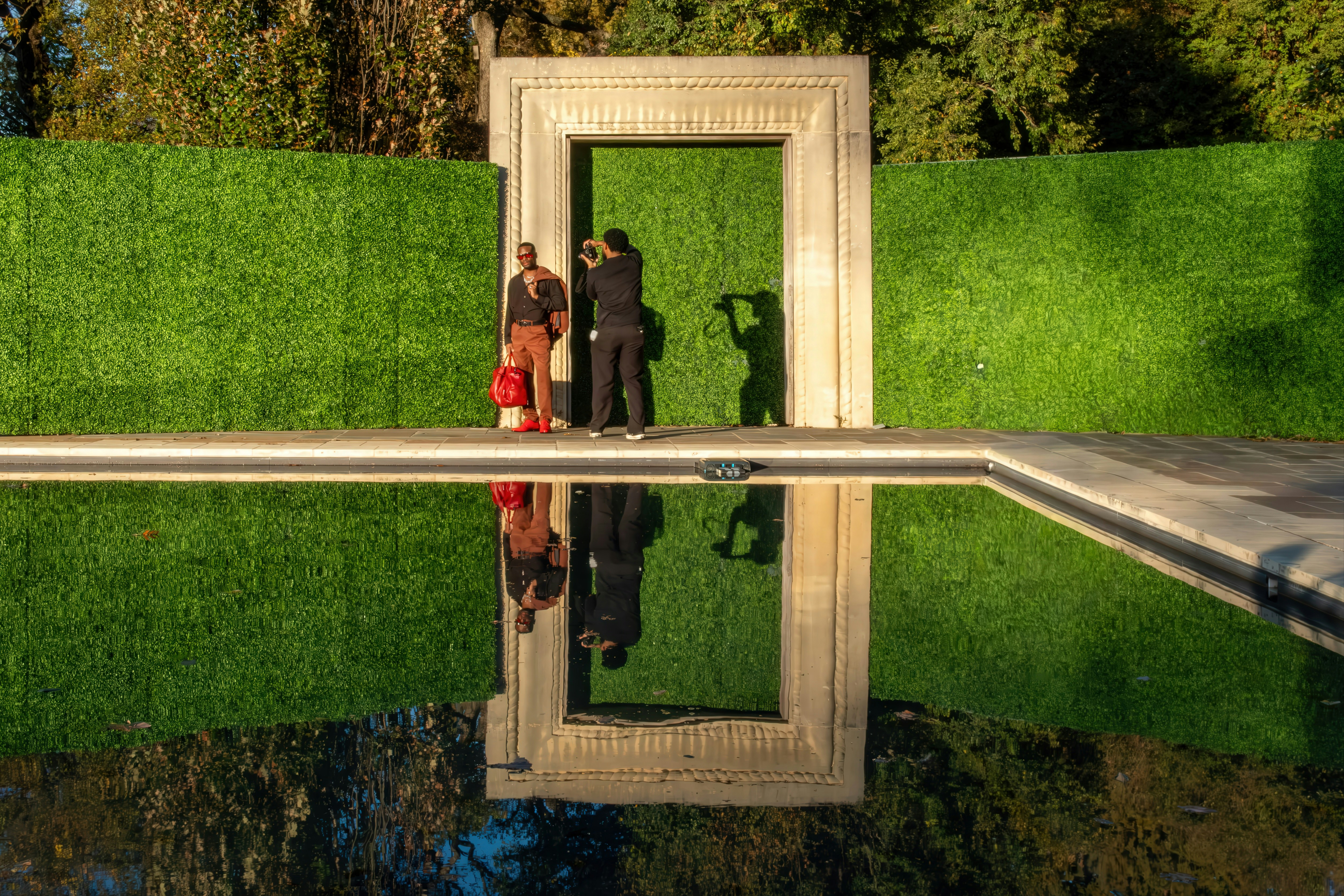Mirrored Interaction at the Garden Gate