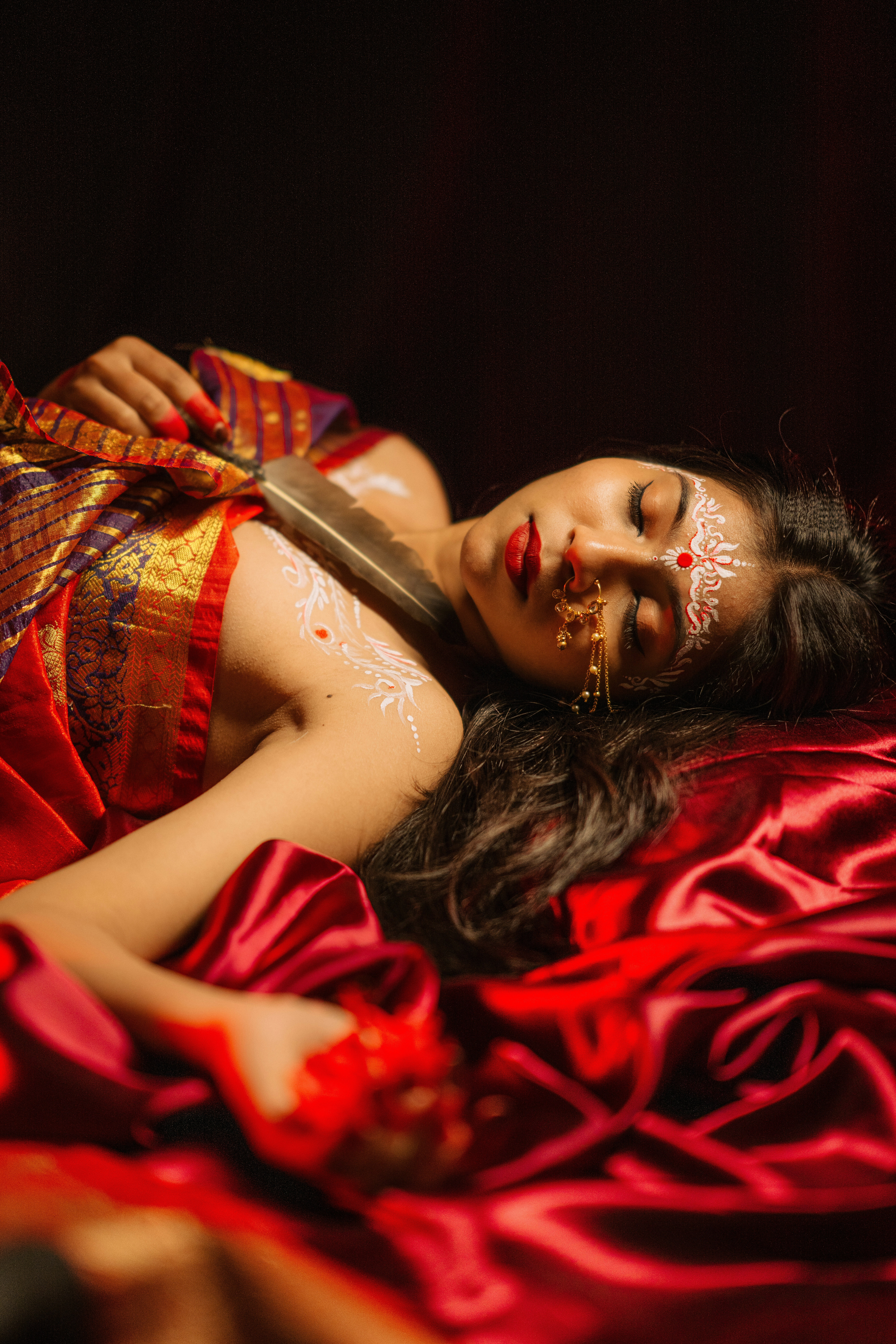 Crimson Veil: A Velvet Reverie