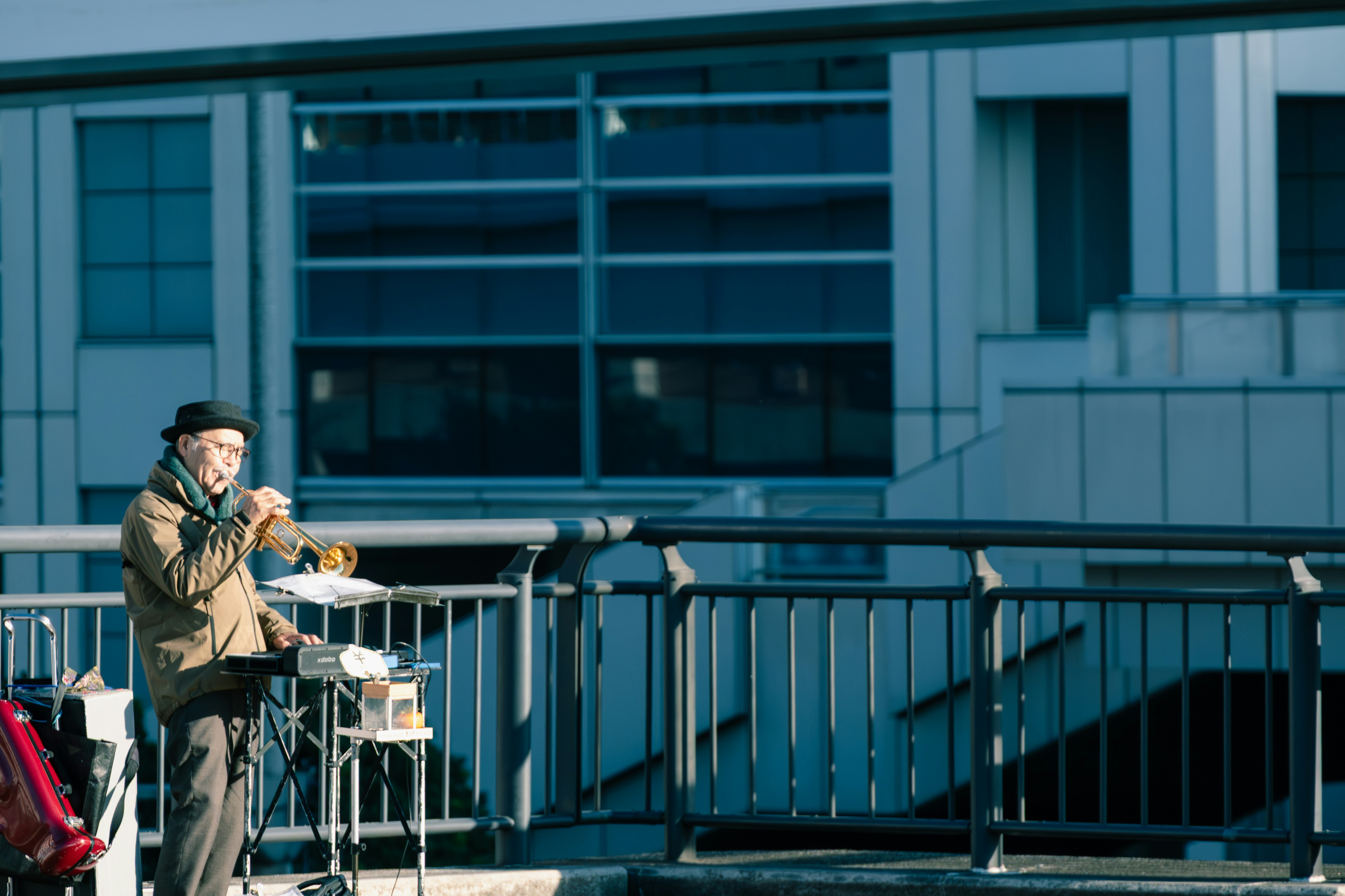 Trumpet in the Quiet Dawn: A Street Corner Musician