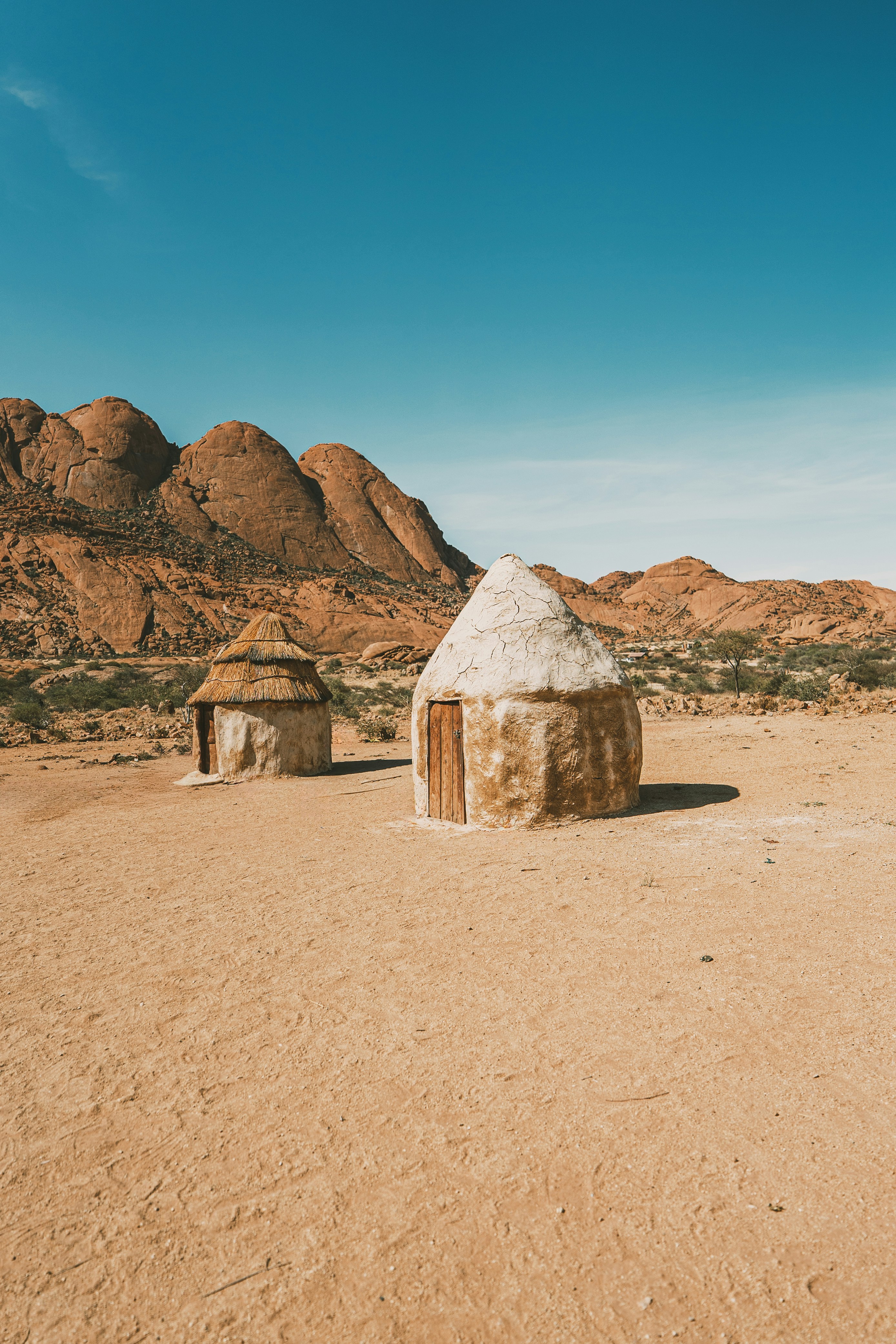 Desert Dwellings Under a Bold Sky
