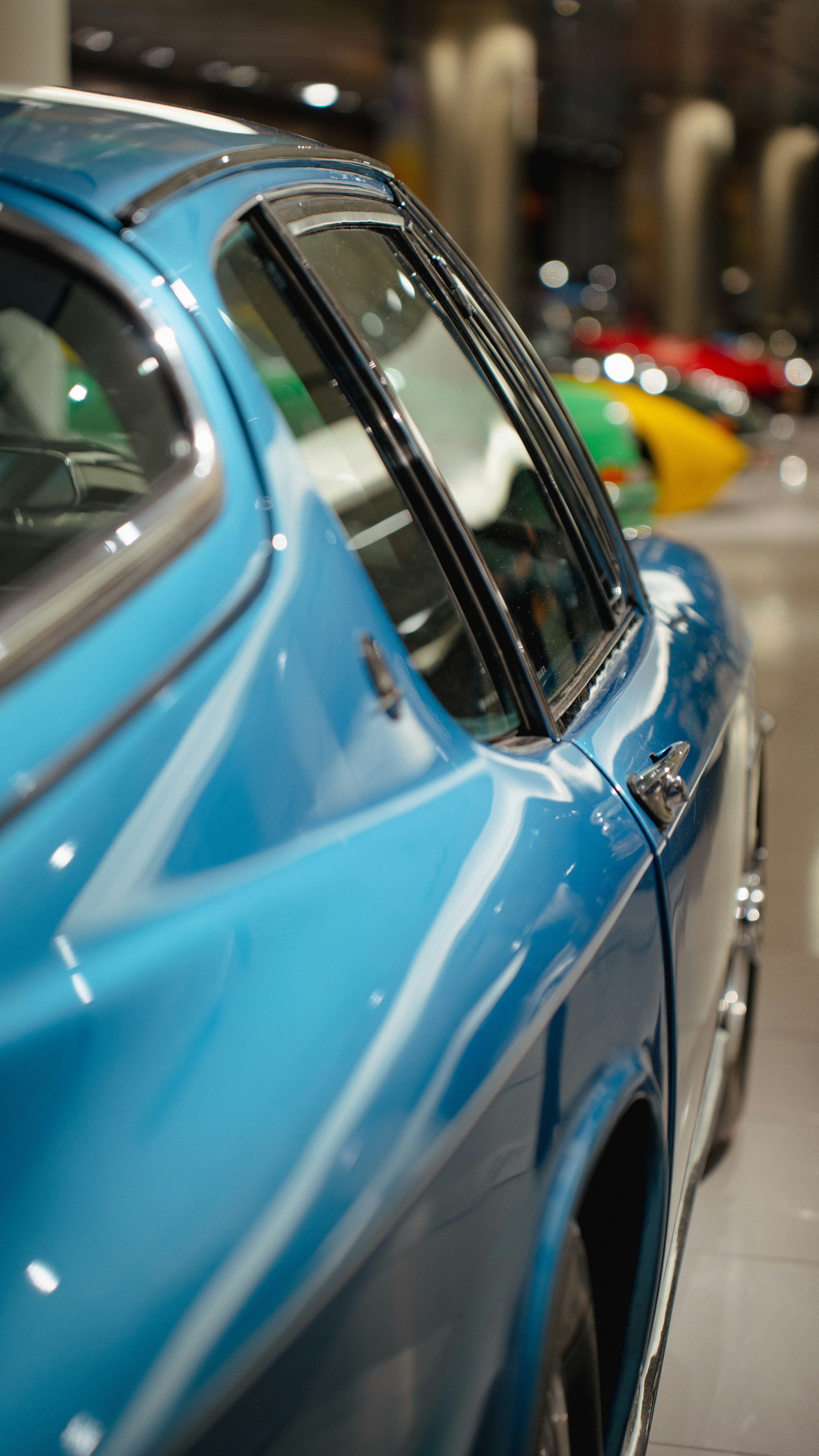 Blue Classic: A Side Profile of Velocity in a Showroom
