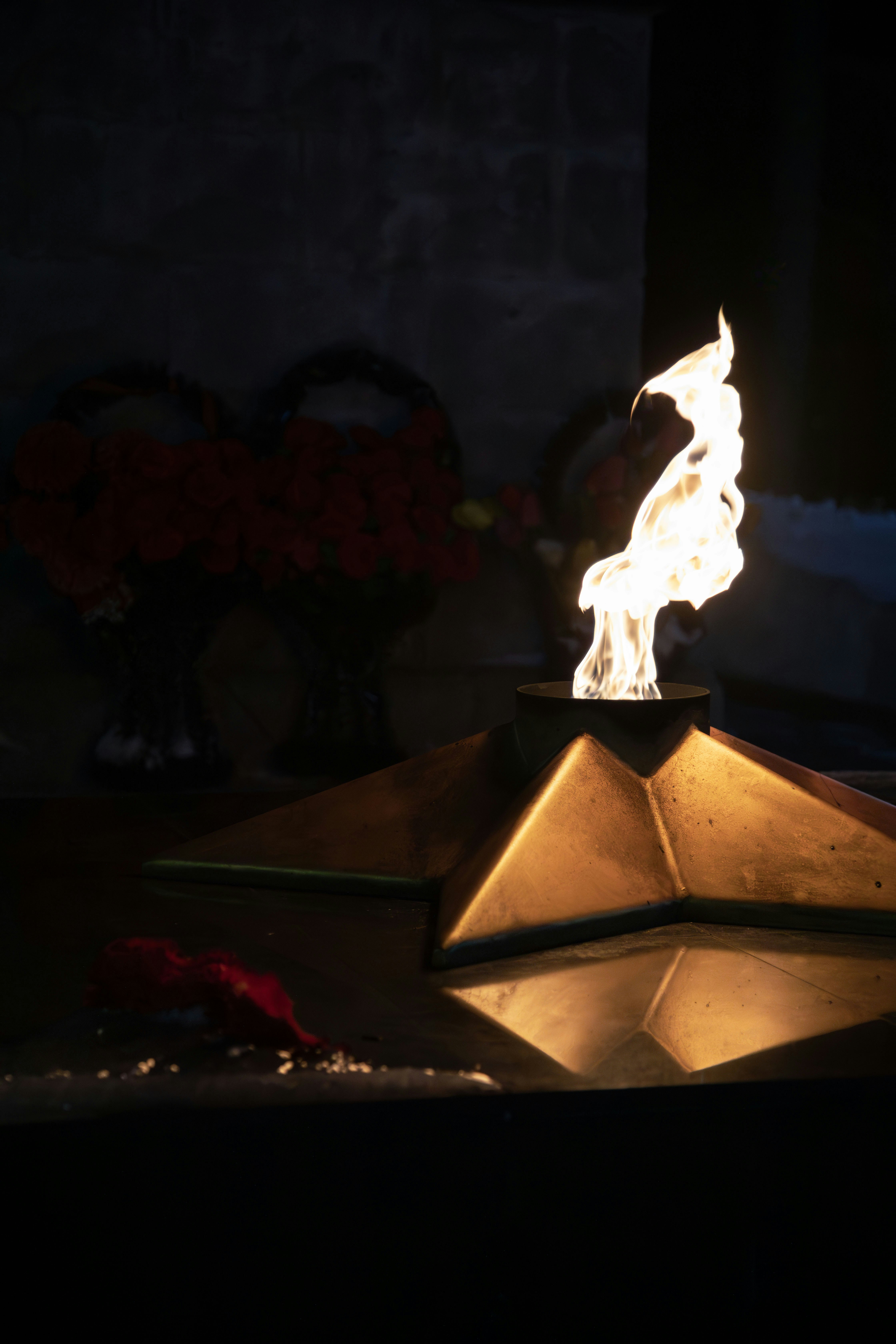 Flame at the Center: A Star on a Brass Altar