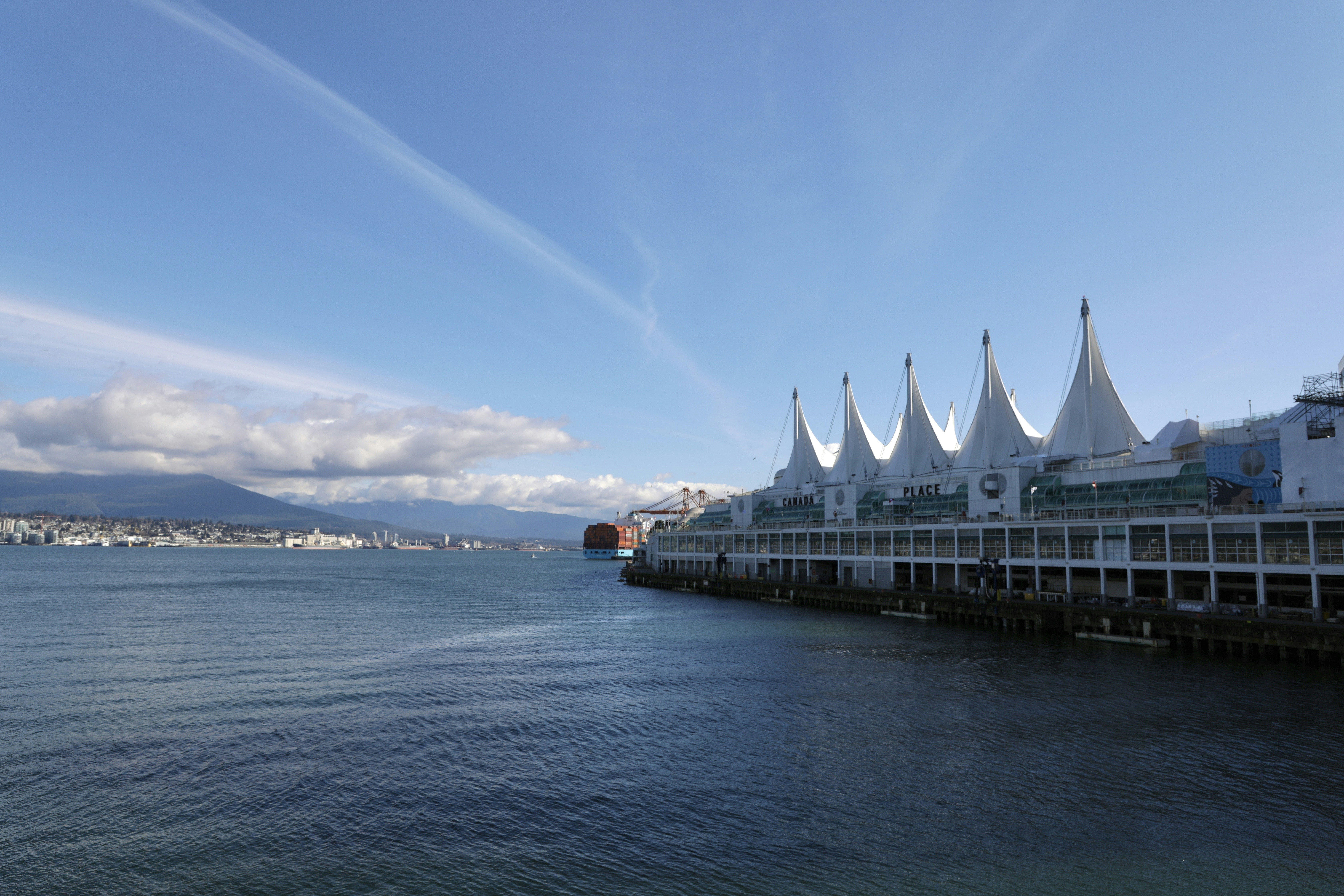 Harbor Towers: White Peaks Against a Blue Sky