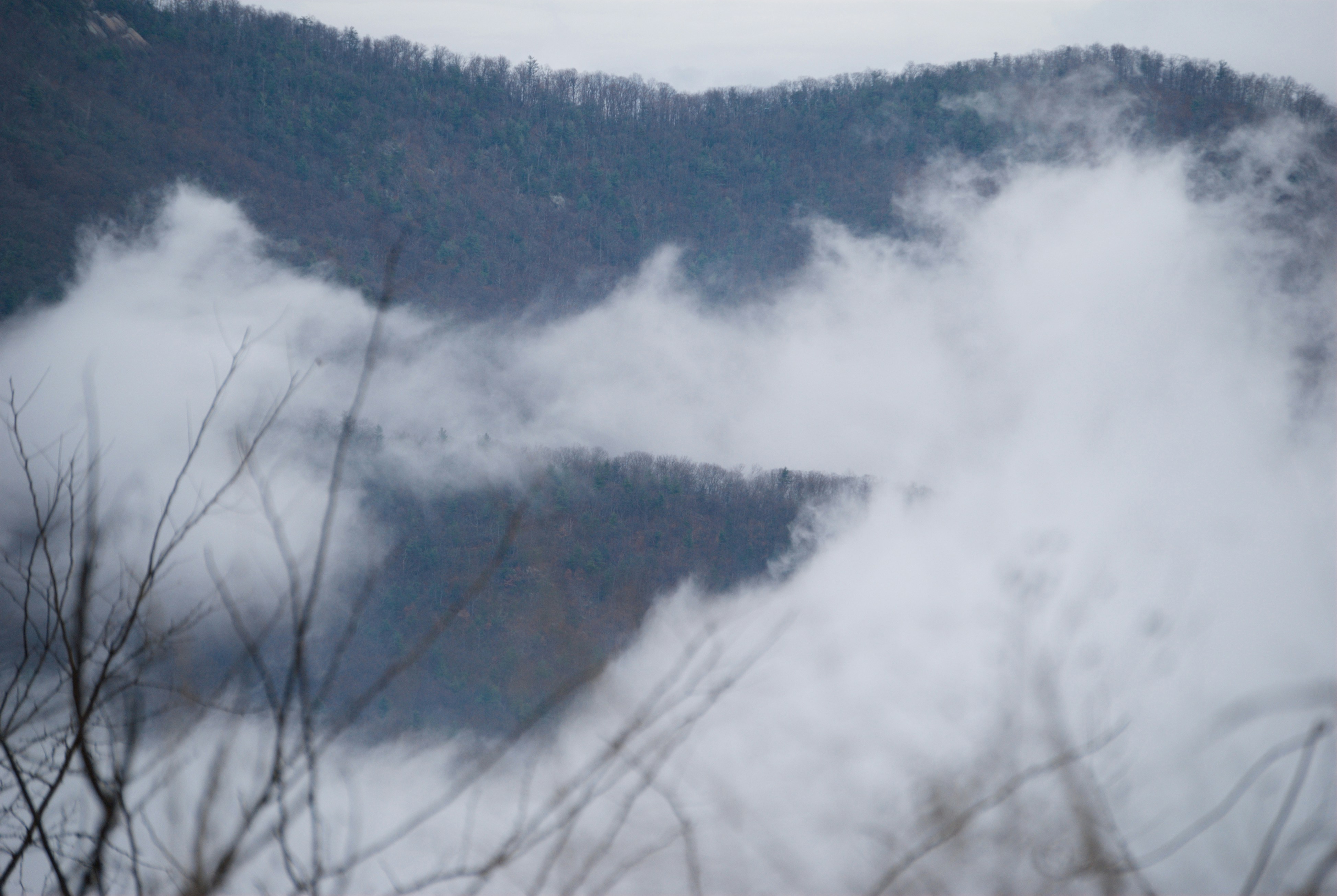 Mist Among Mountain Ridges