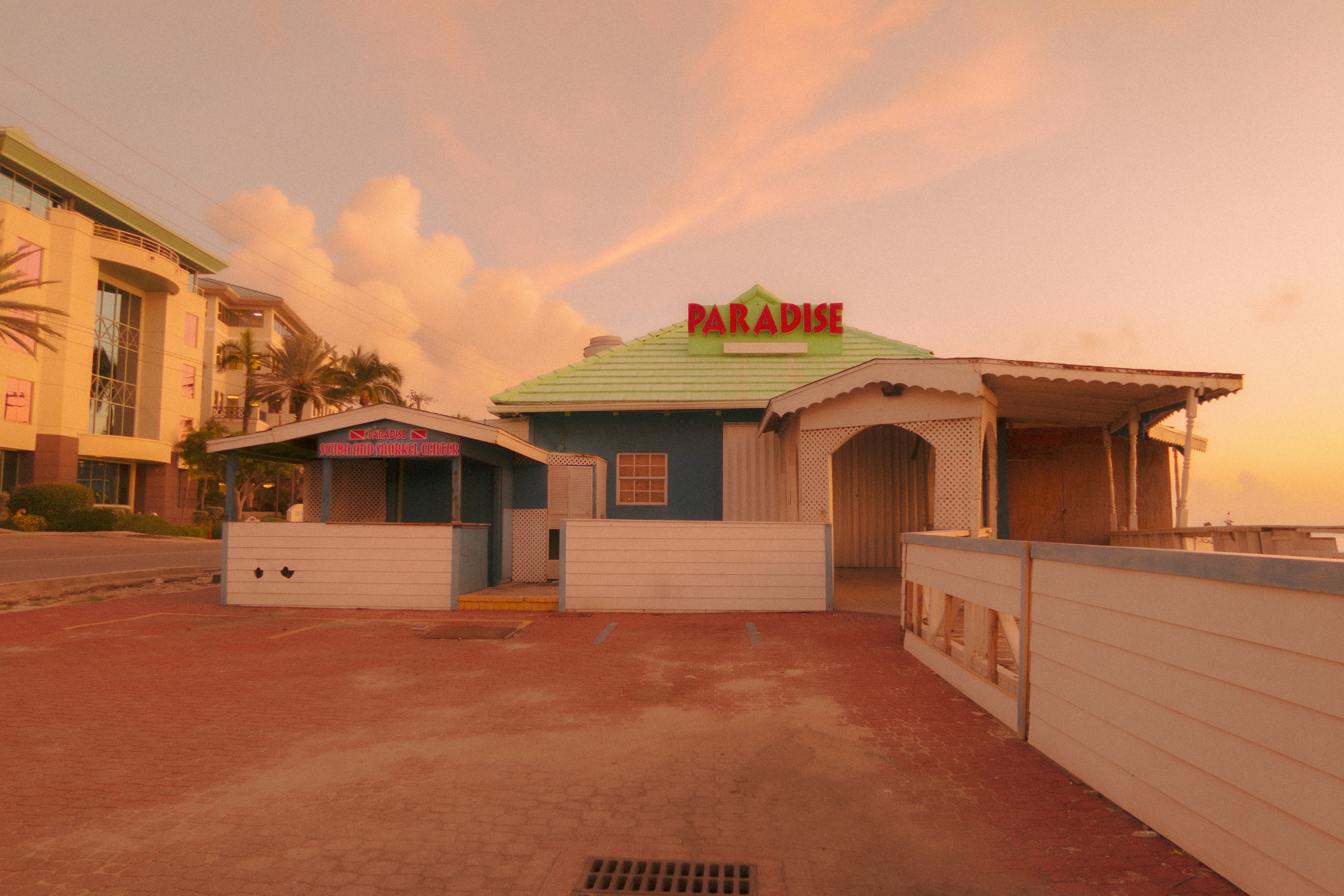 Paradise Snack Bar at Sunset