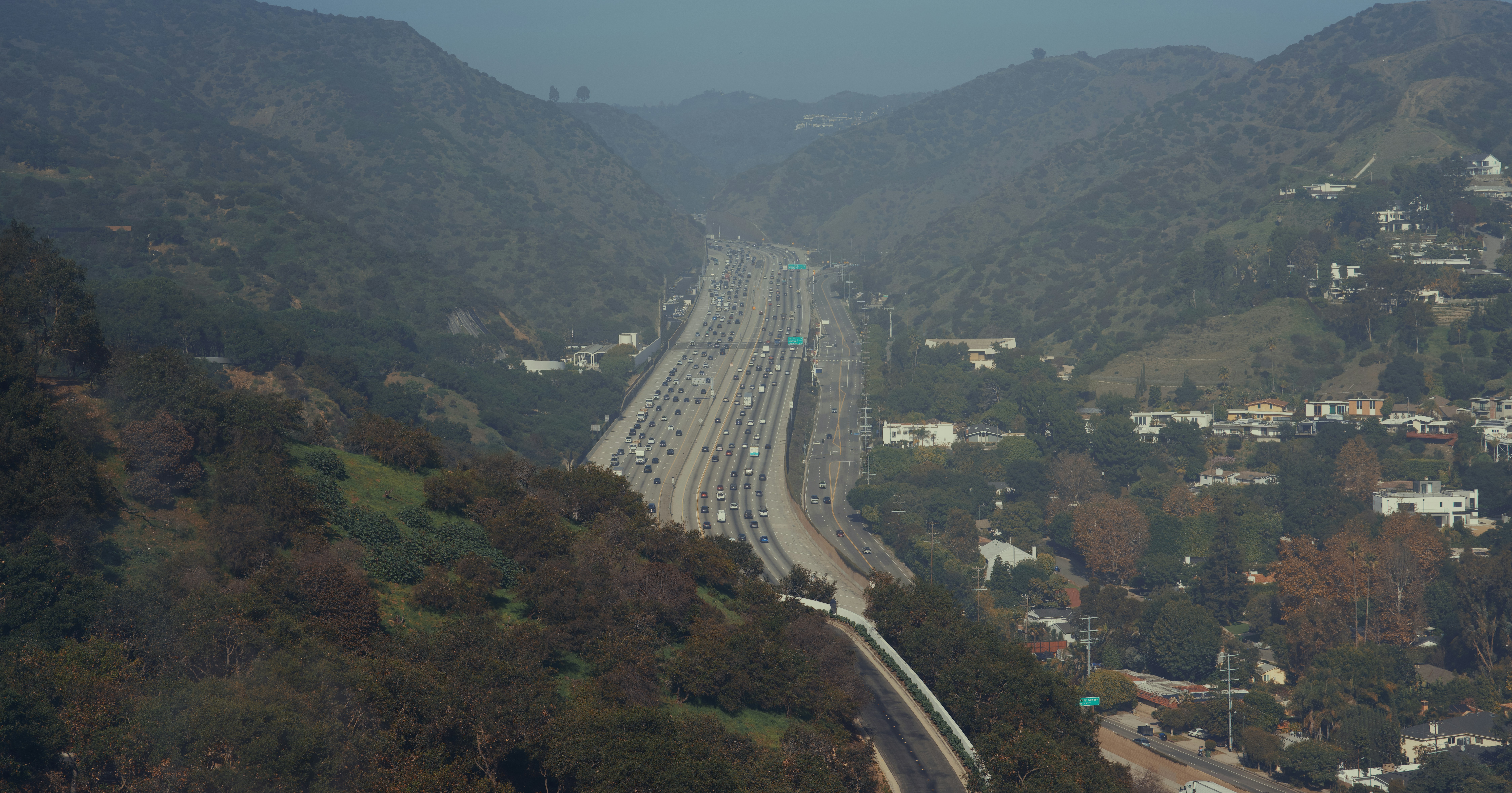 The Ridgebound Freeway: A Quiet Climb Through the Golden Hills