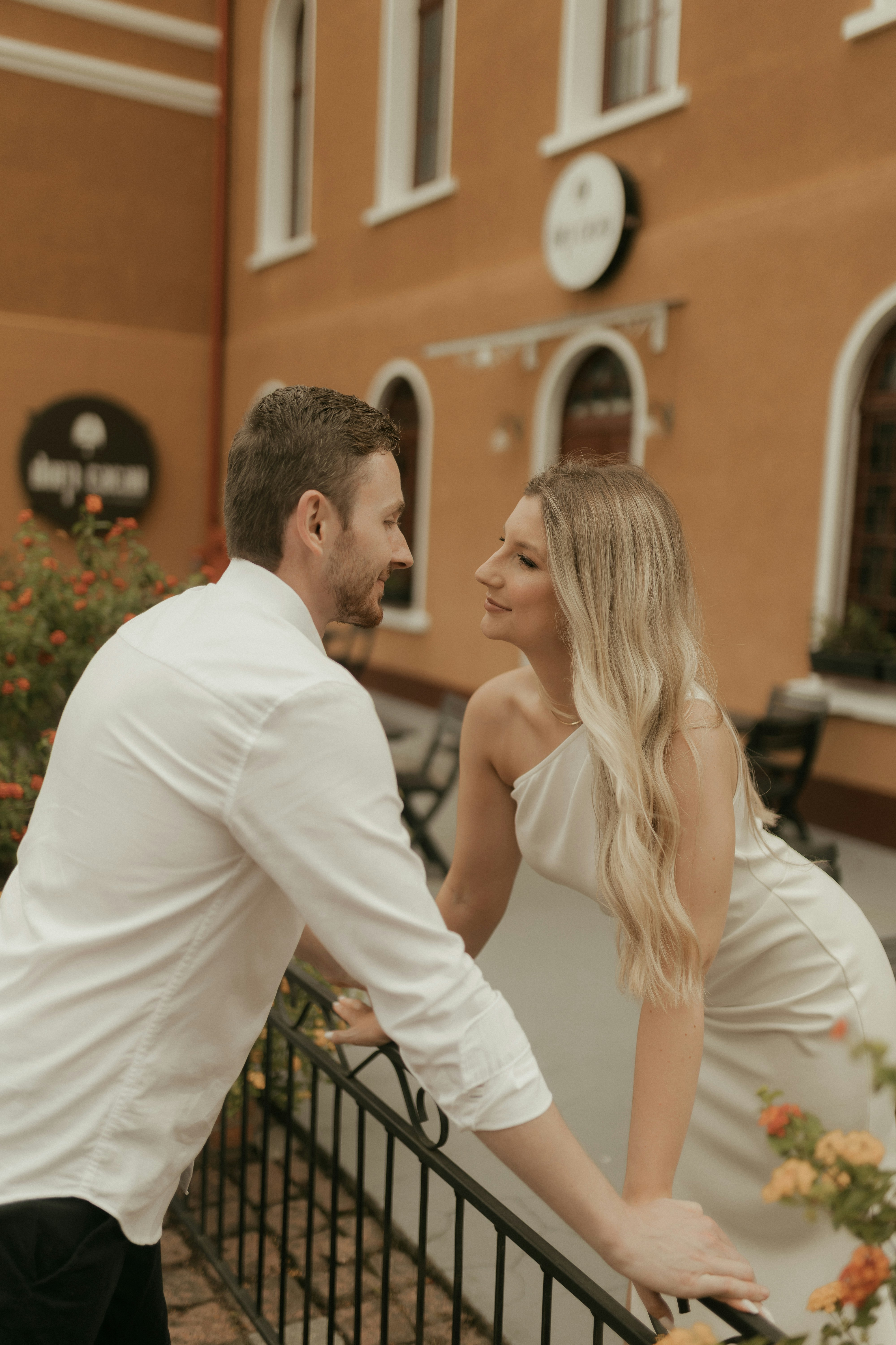 Warm Glance on a City Courtyard