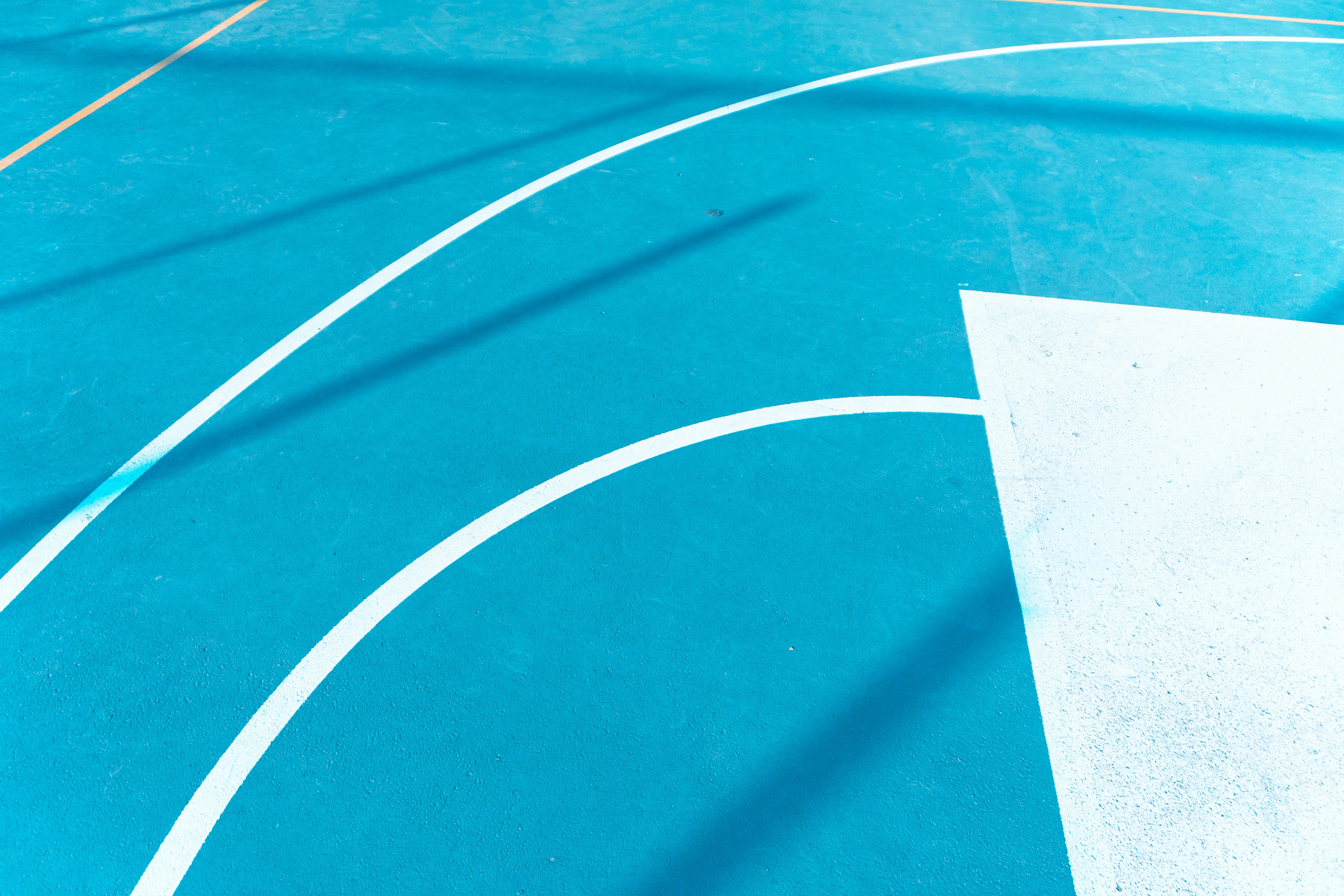 Blue Court Angles: Curves and Corners in Polyurethane Light