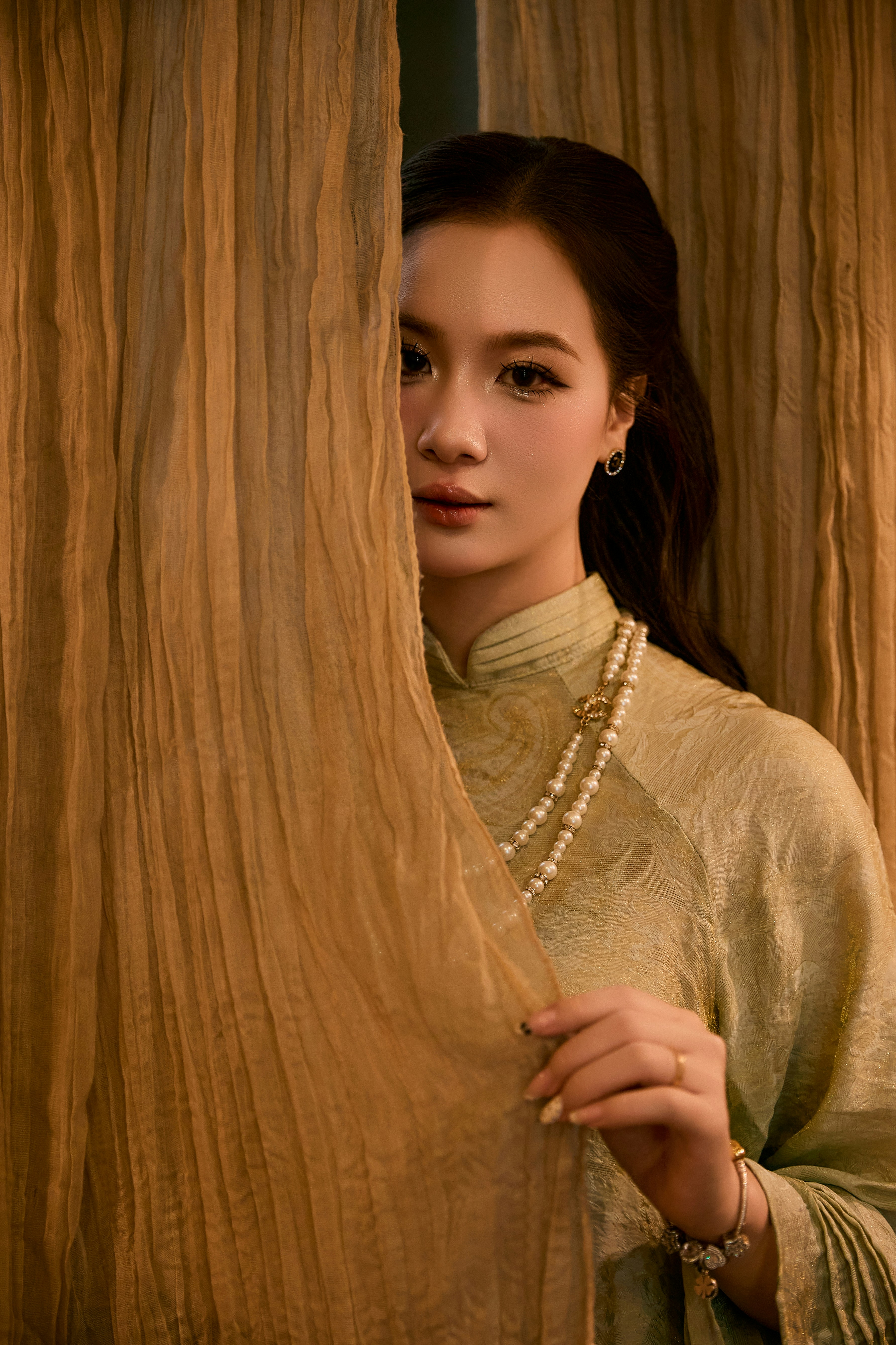 Veiled Gaze Behind the Curtain