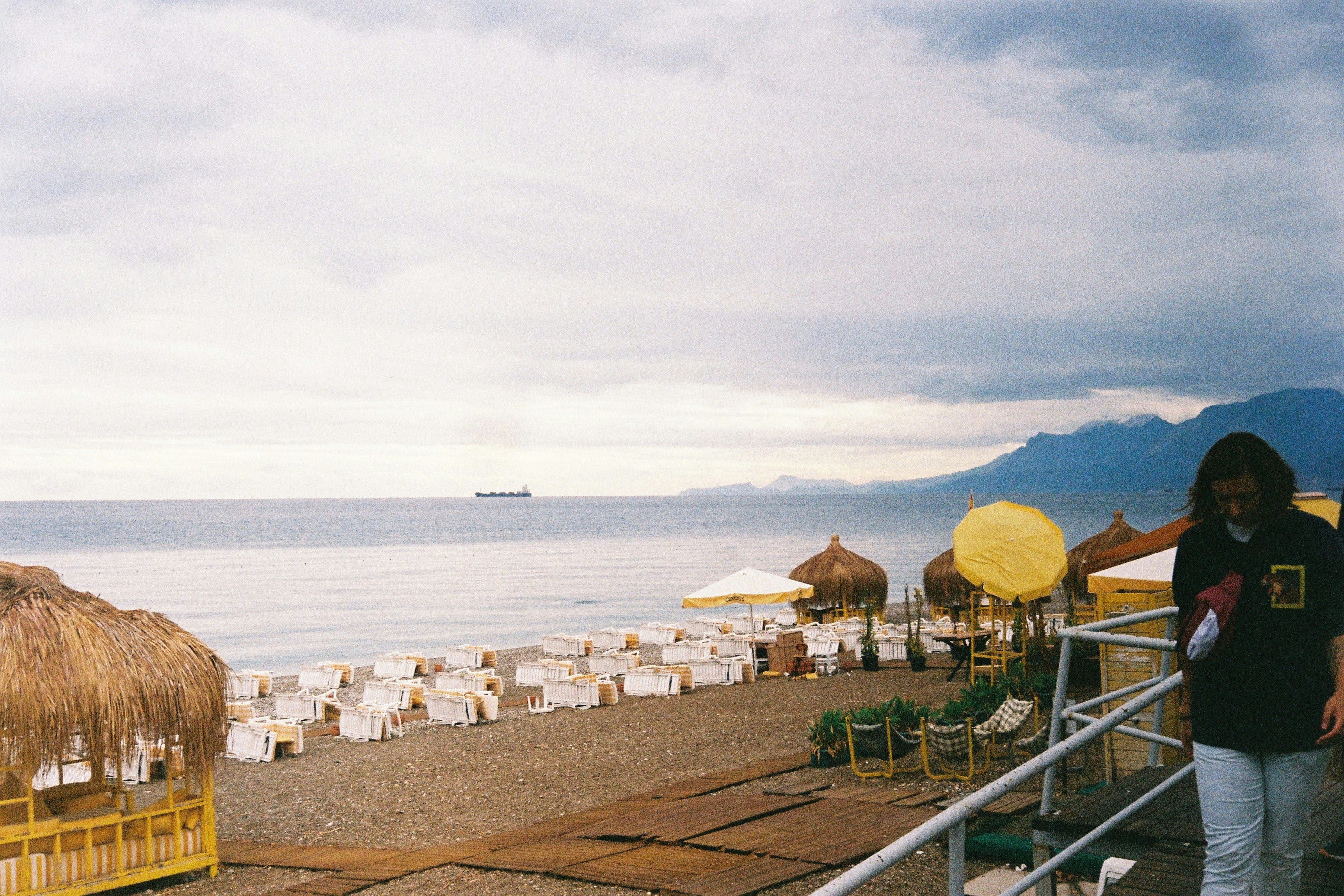 A beach in Antalya, Turkey. 35mm 35mm film zorki4 film photography analogue photography turkey antalya beach