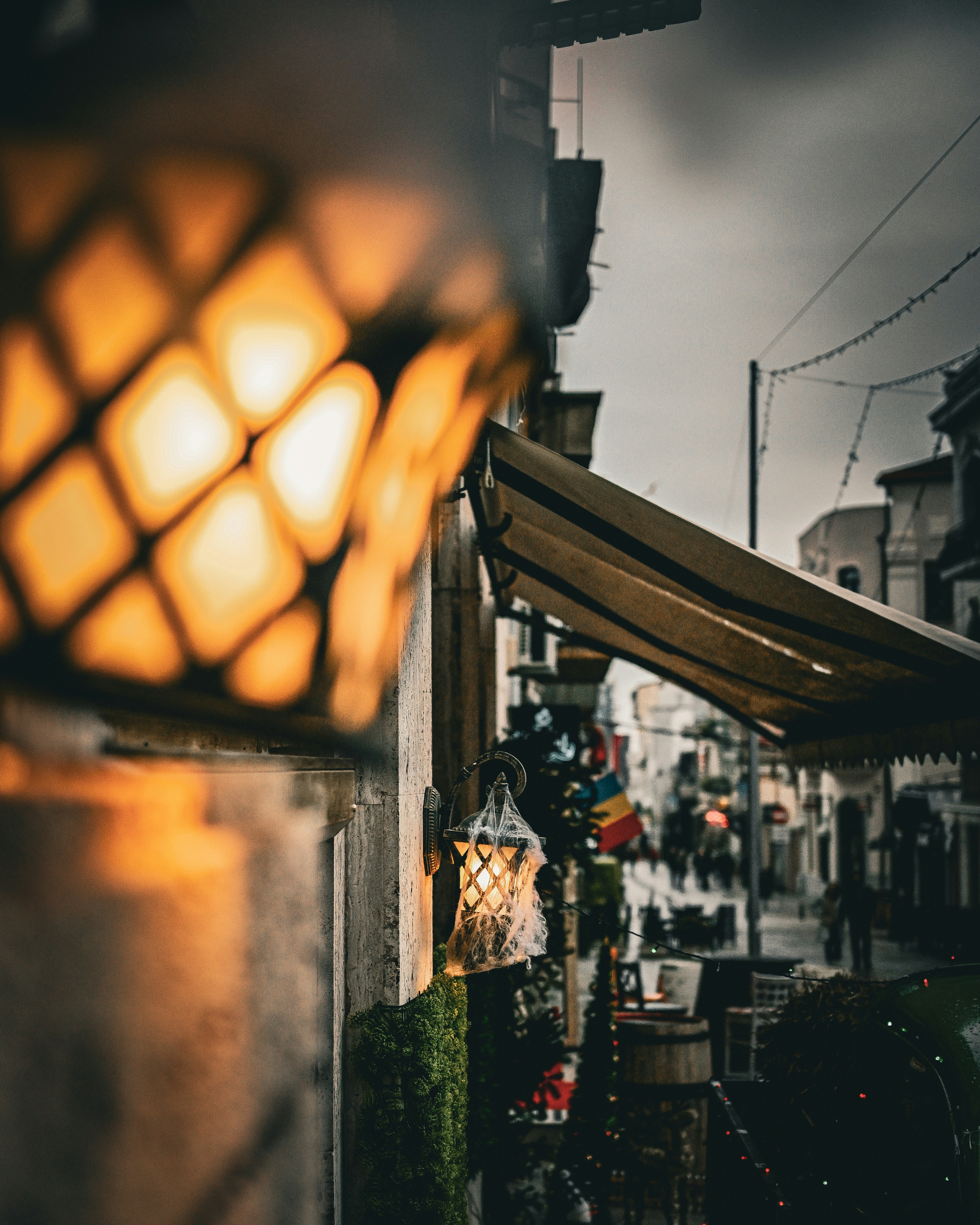 Warm Lanterns Lead the Lane