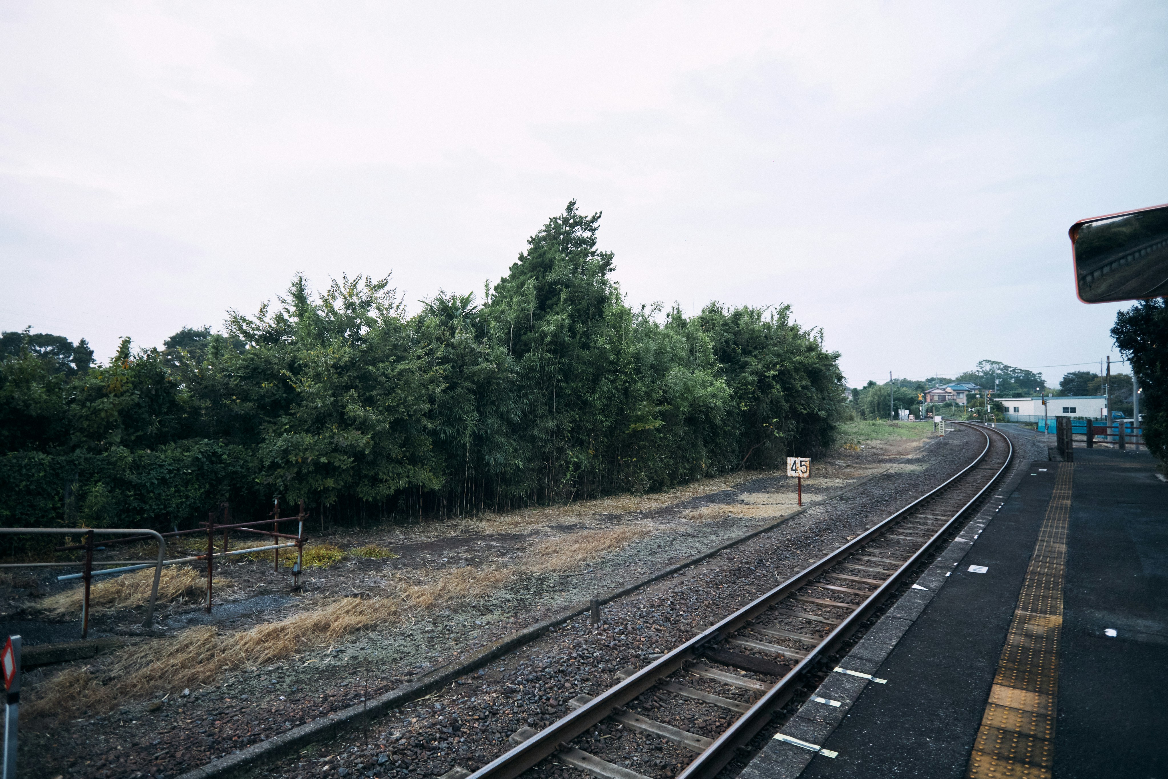 Tracks at Distant Platform: Quiet Edge of the Station