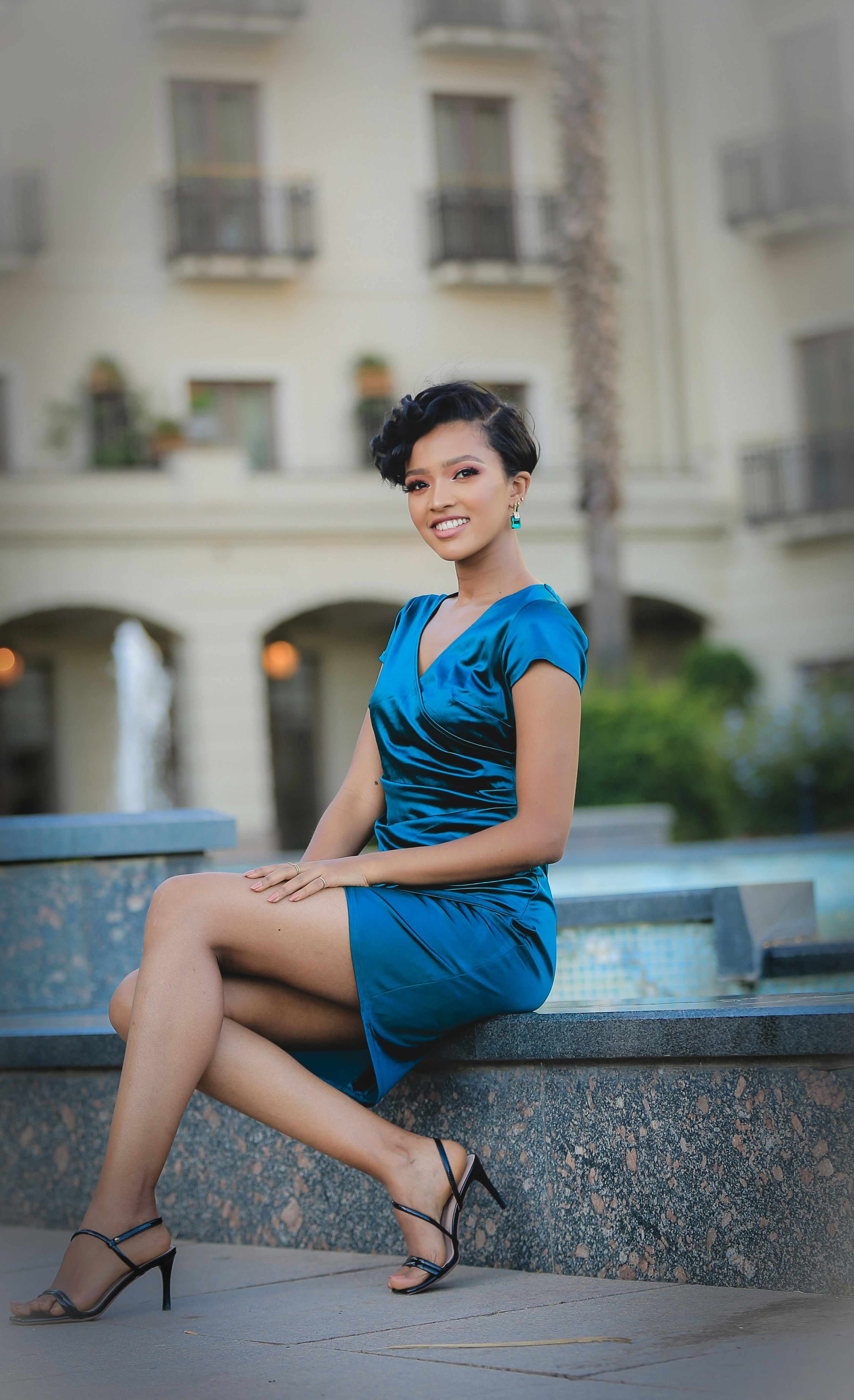 Blue Velvet in an Urban Oasis
