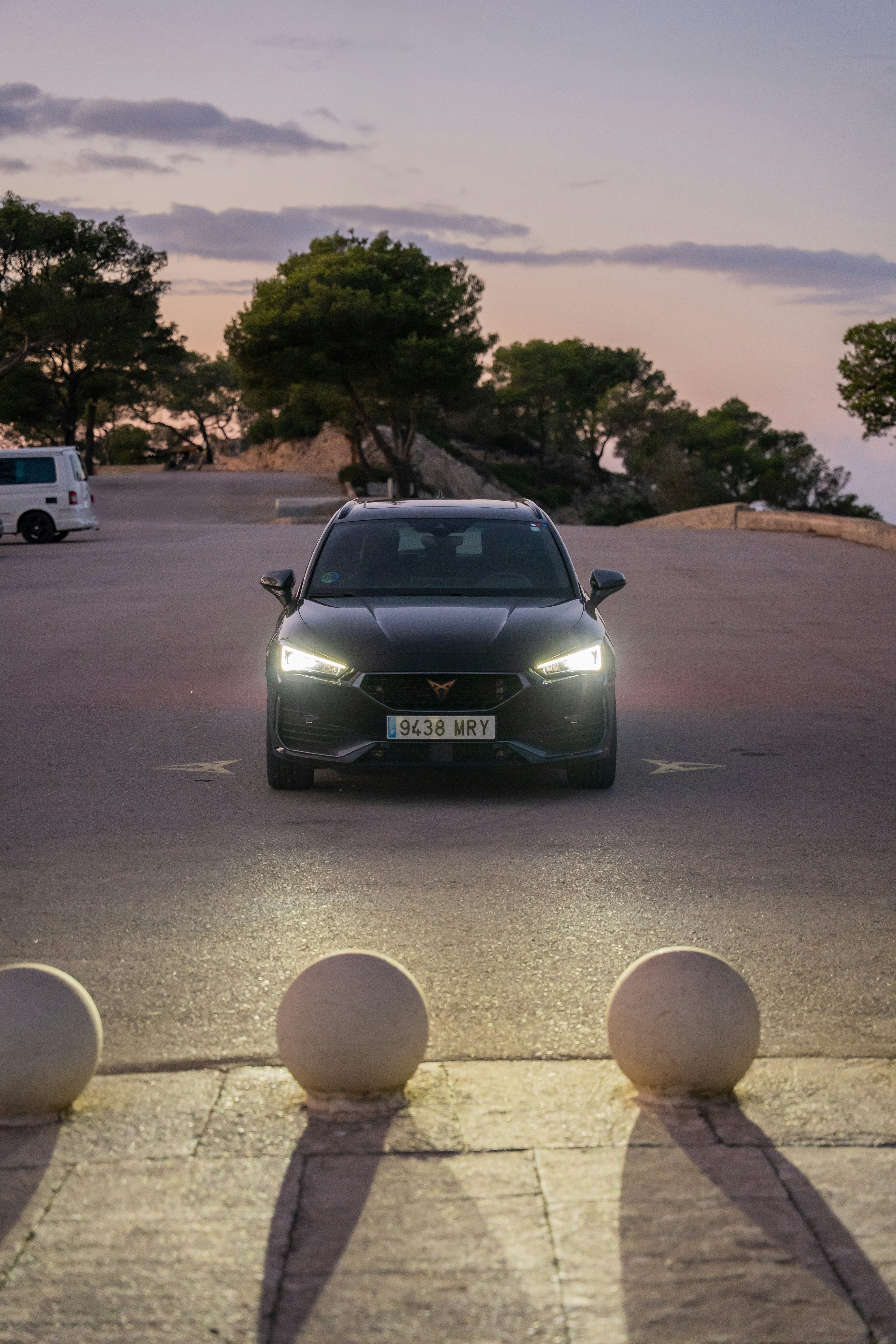 Headlights in the Parking Lot: Midnight Drive toward the Horizon