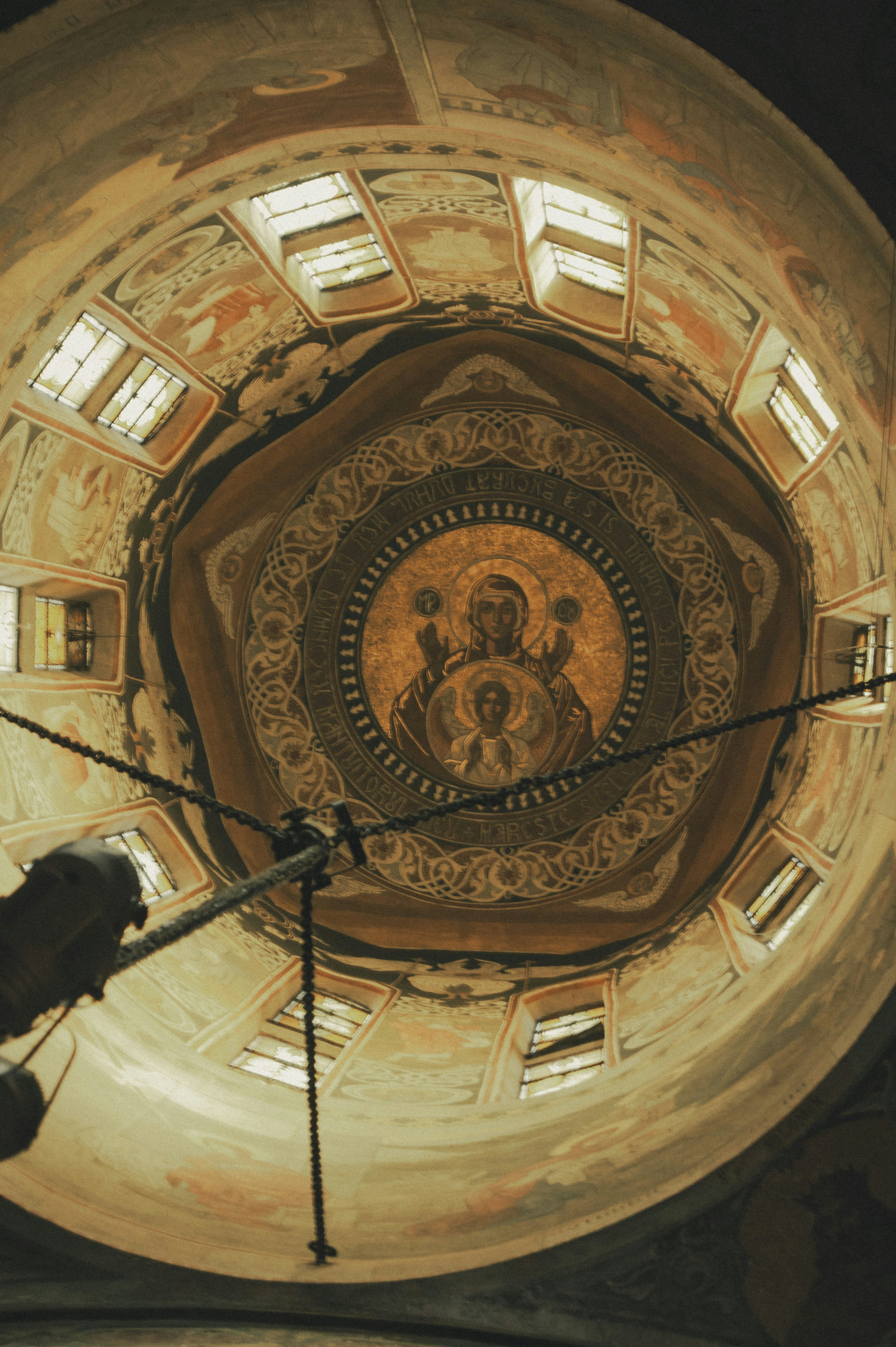 Domed Fresco: The Sacred Eye within an Illuminated Rotunda