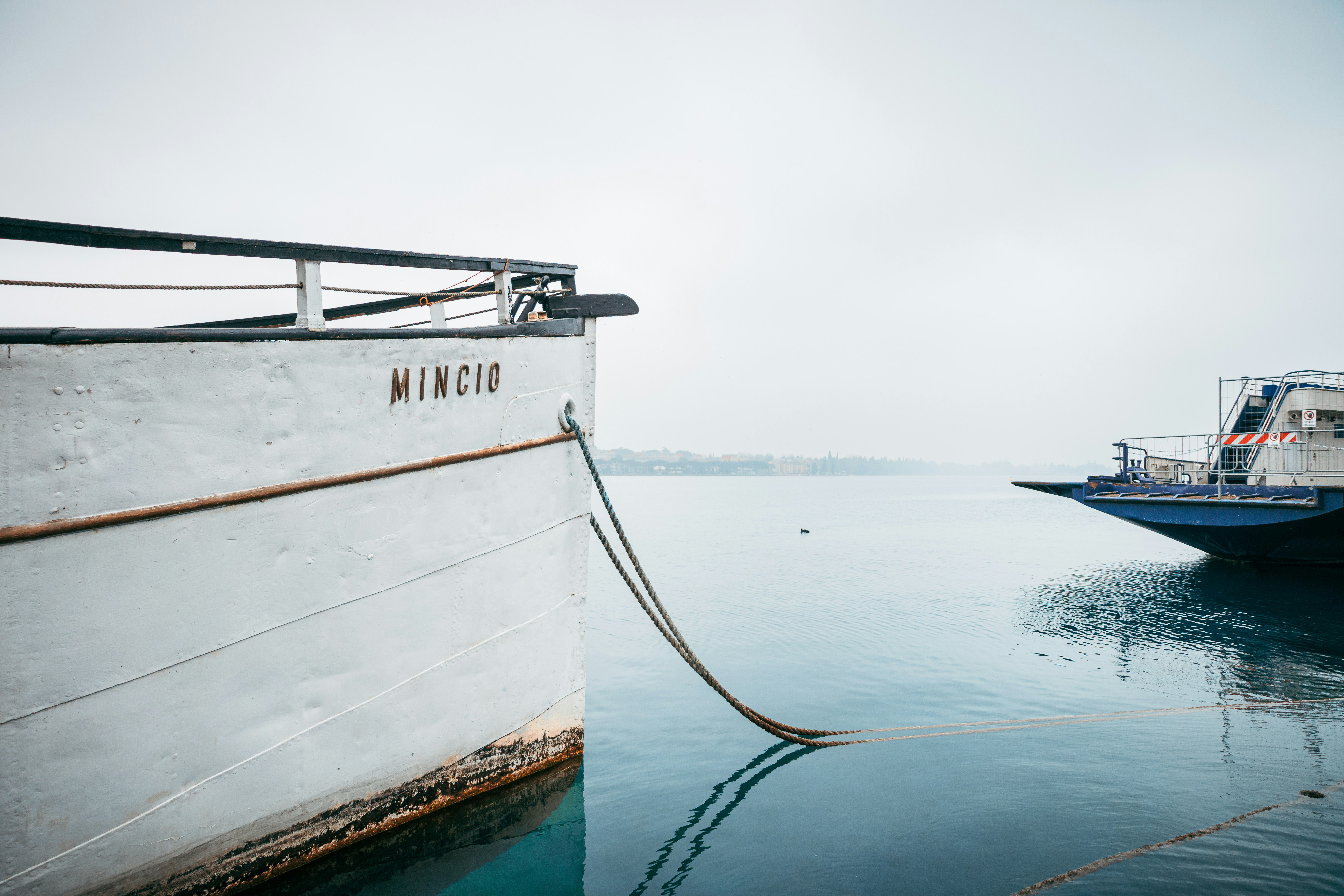 Rusted Bowline at the Waterfront: A Quiet Wharf Scene