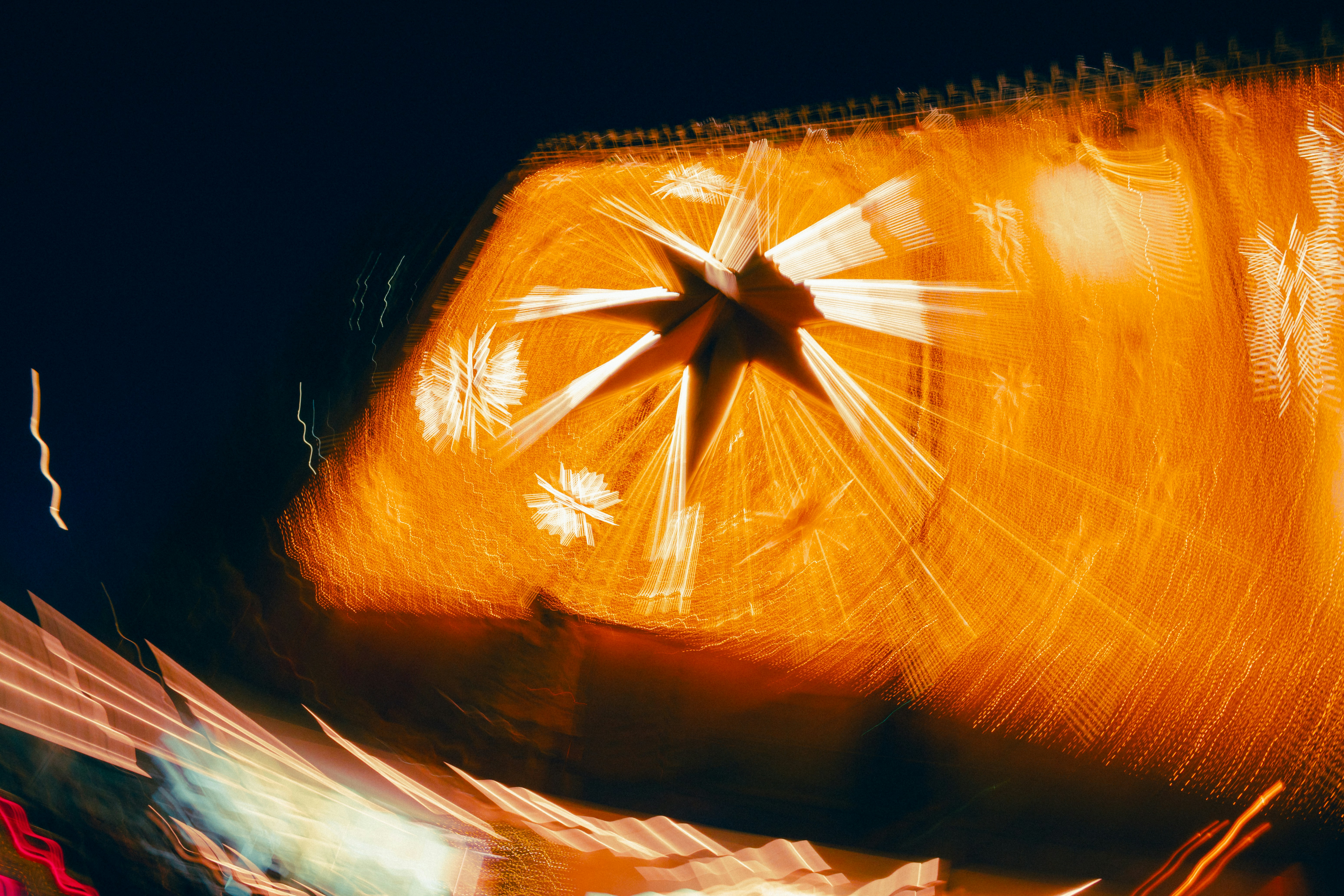Blazing Neon Star: Night Roller of Light Trails