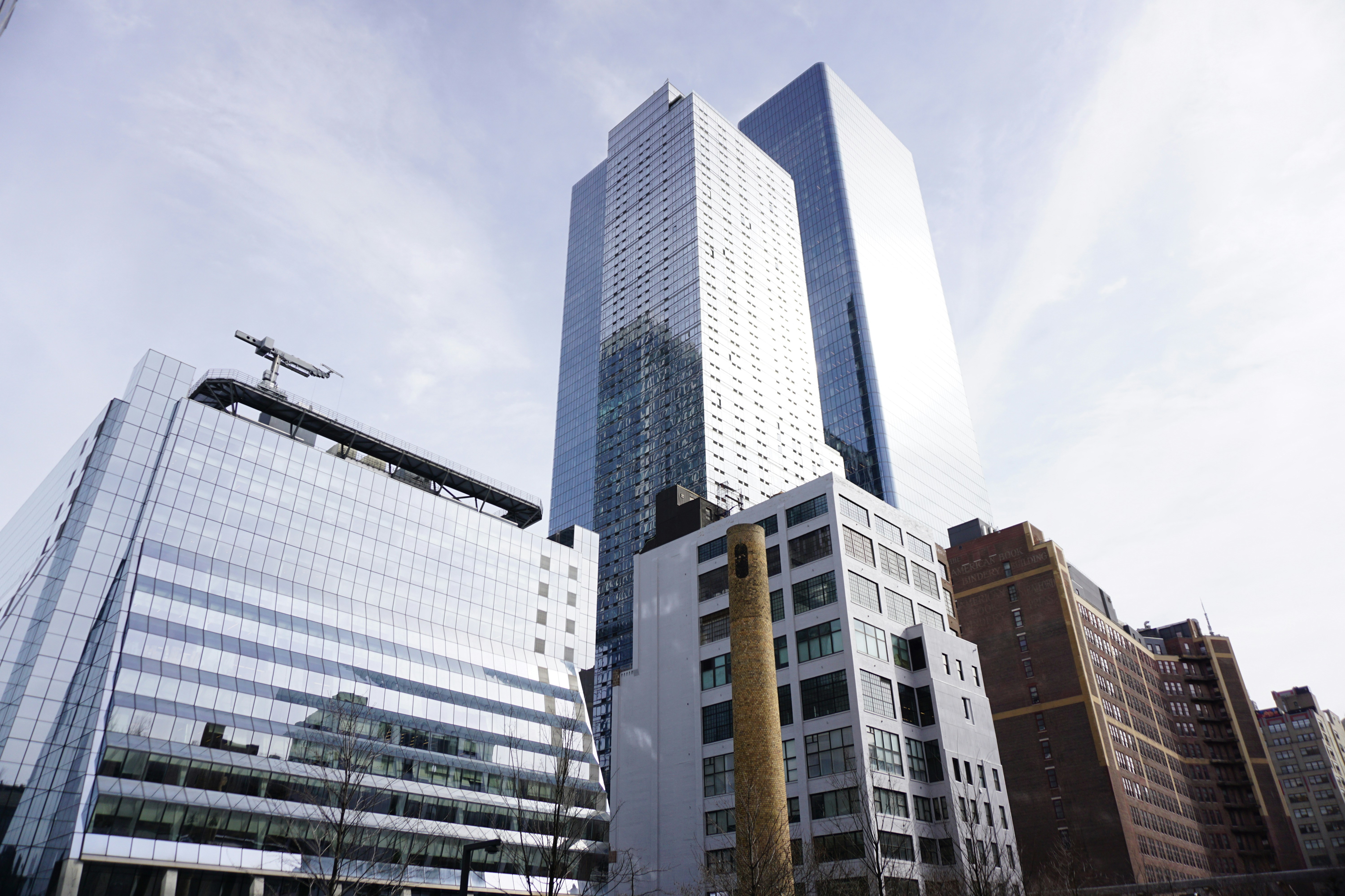 Vertical Giants: A Cluster of Modern Skyscrapers Reaching the Sky