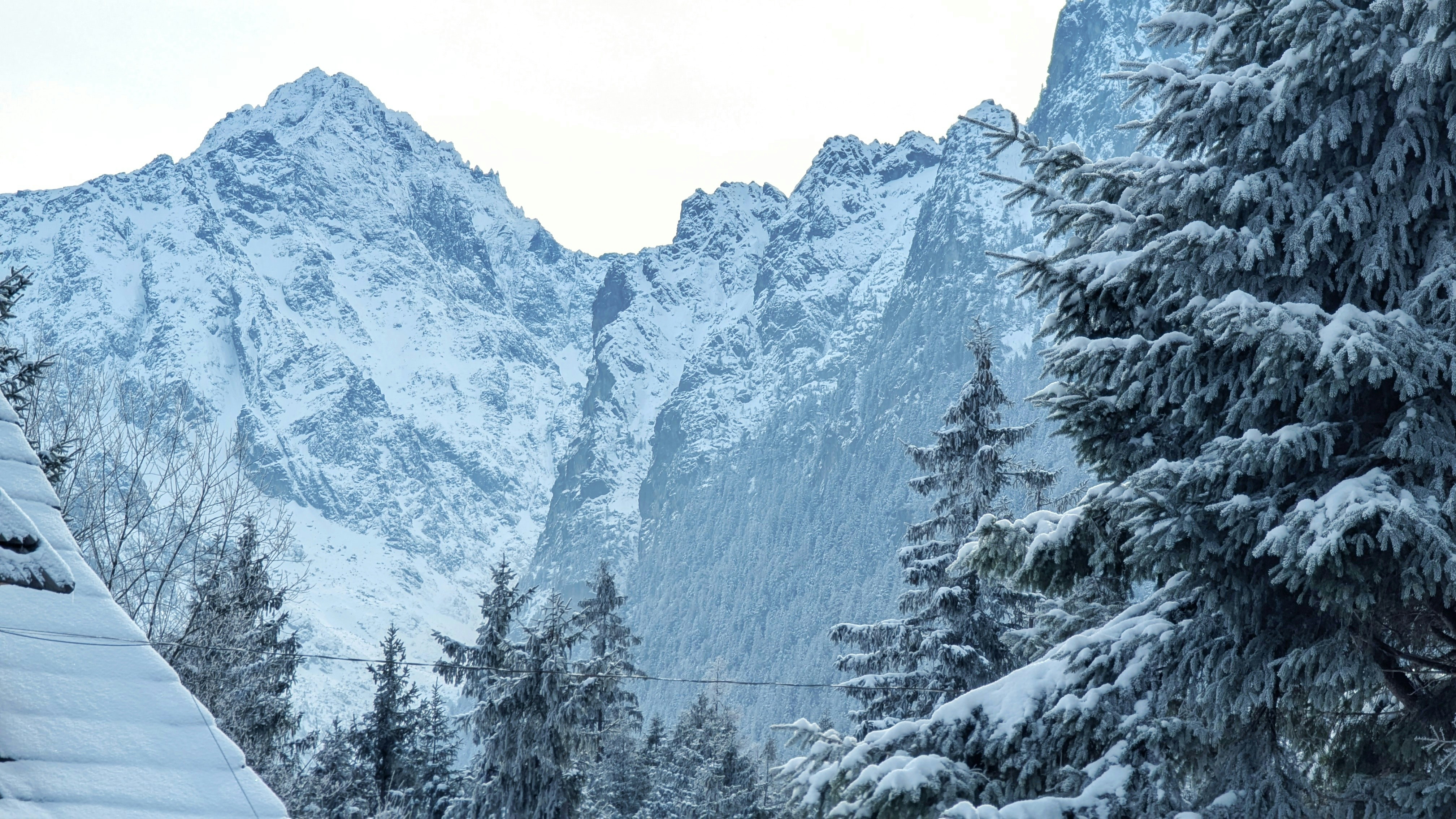 Snow-kissed Peaks: A Quiet Alpenglow