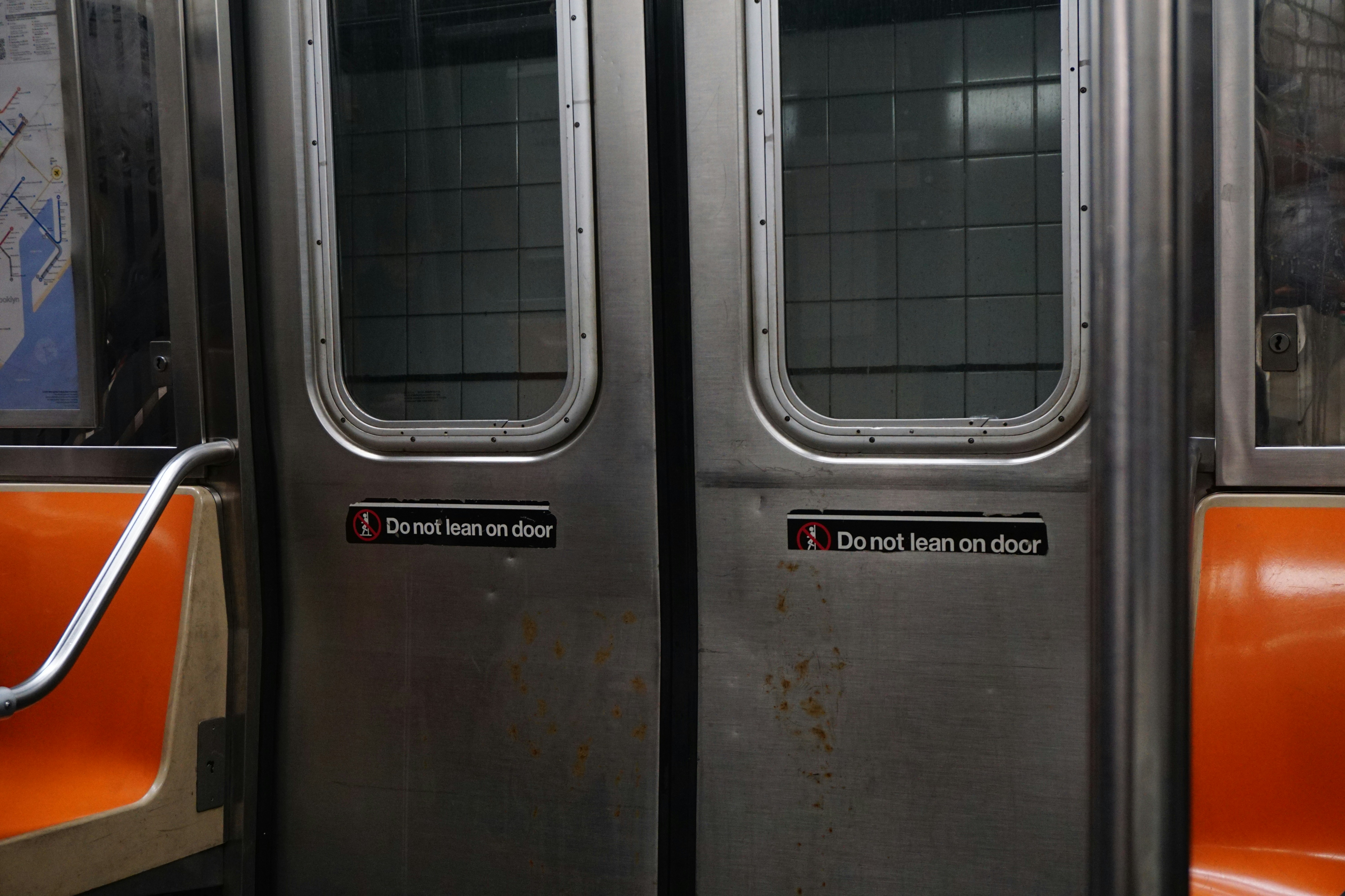 Symmetry at the Turnstiles: A Quiet Moment Between Doors
