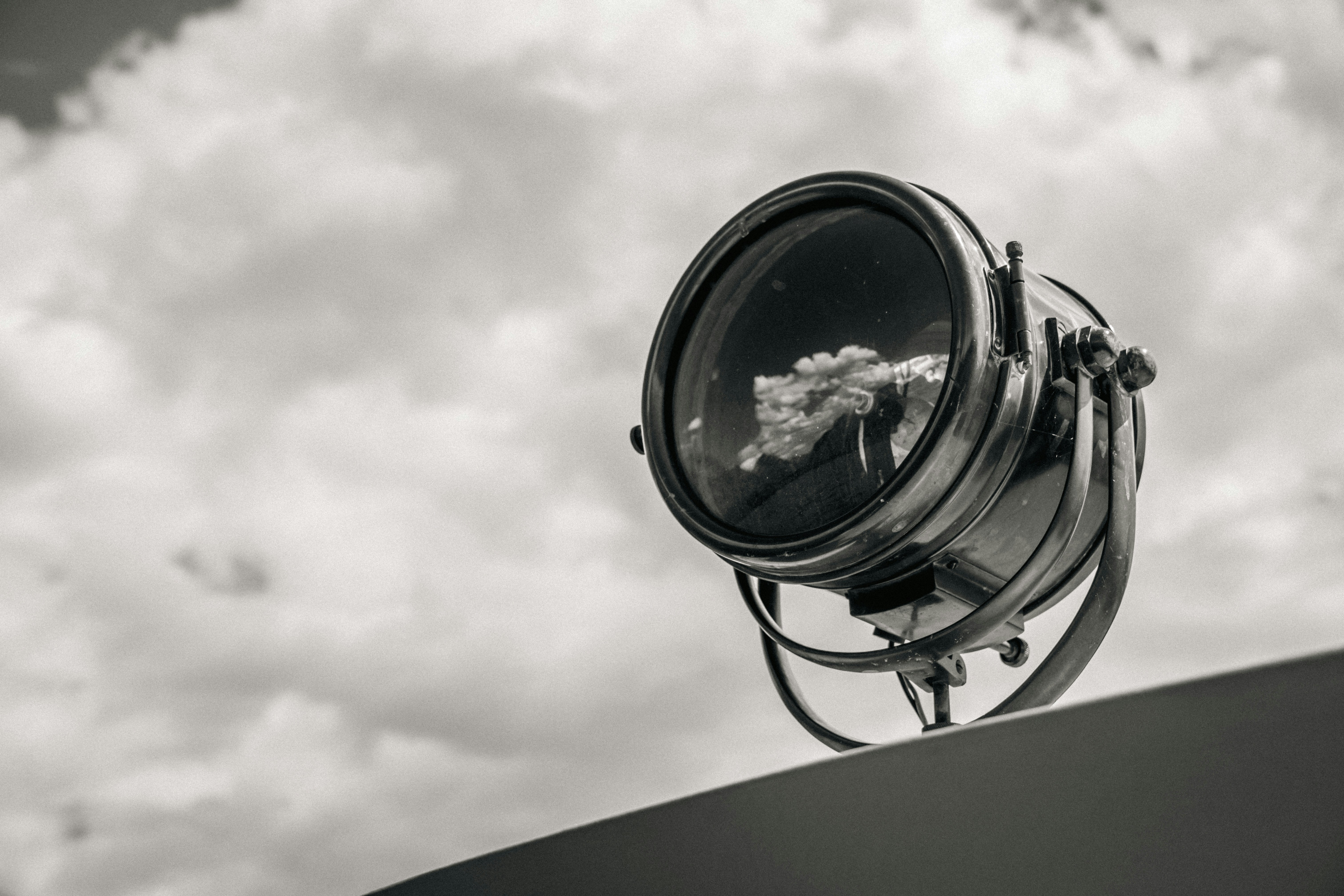 Industrial Spotlight Focus: A Mighty Lens on Steel and Sky