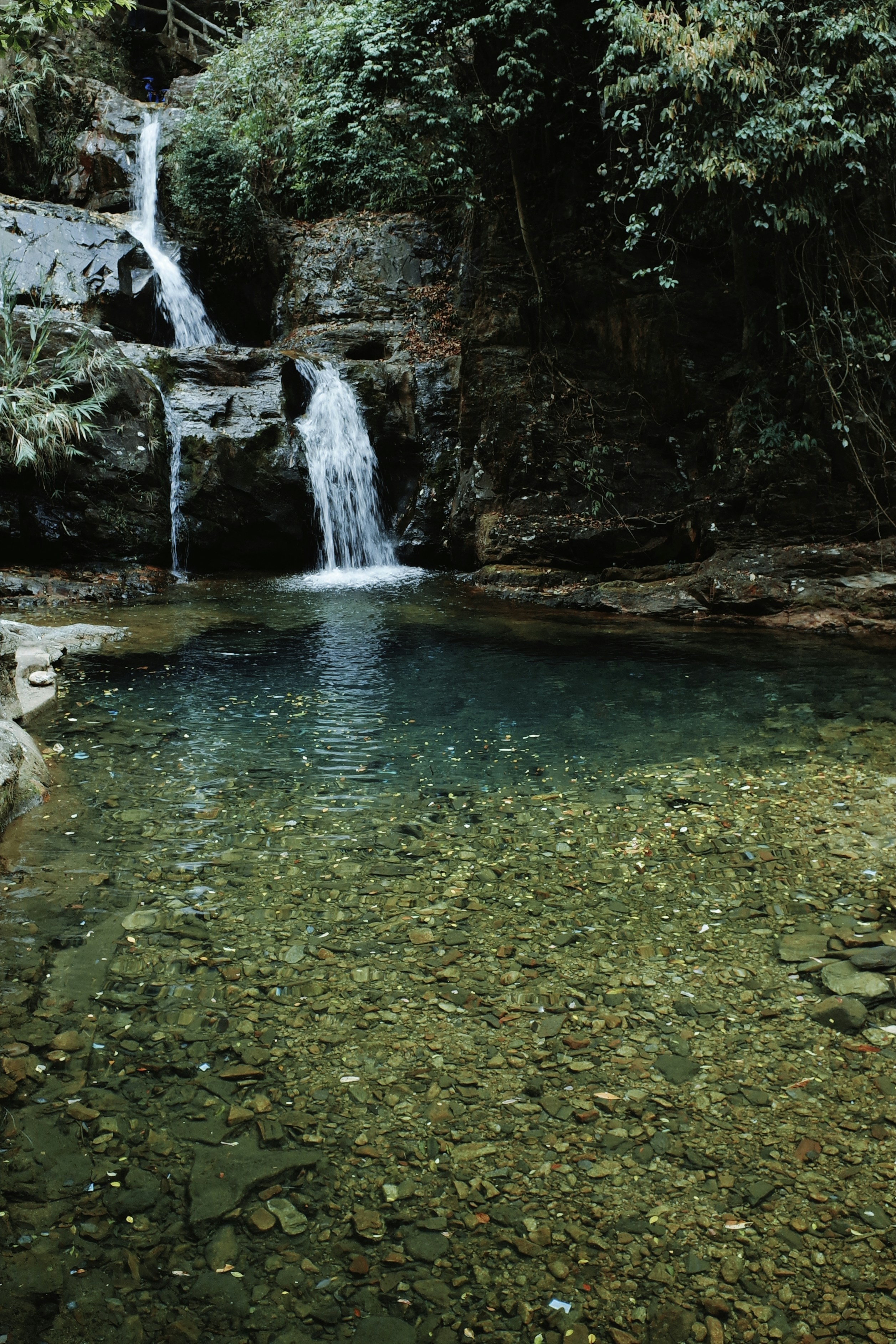 Whispering Falls Over Clear Stones