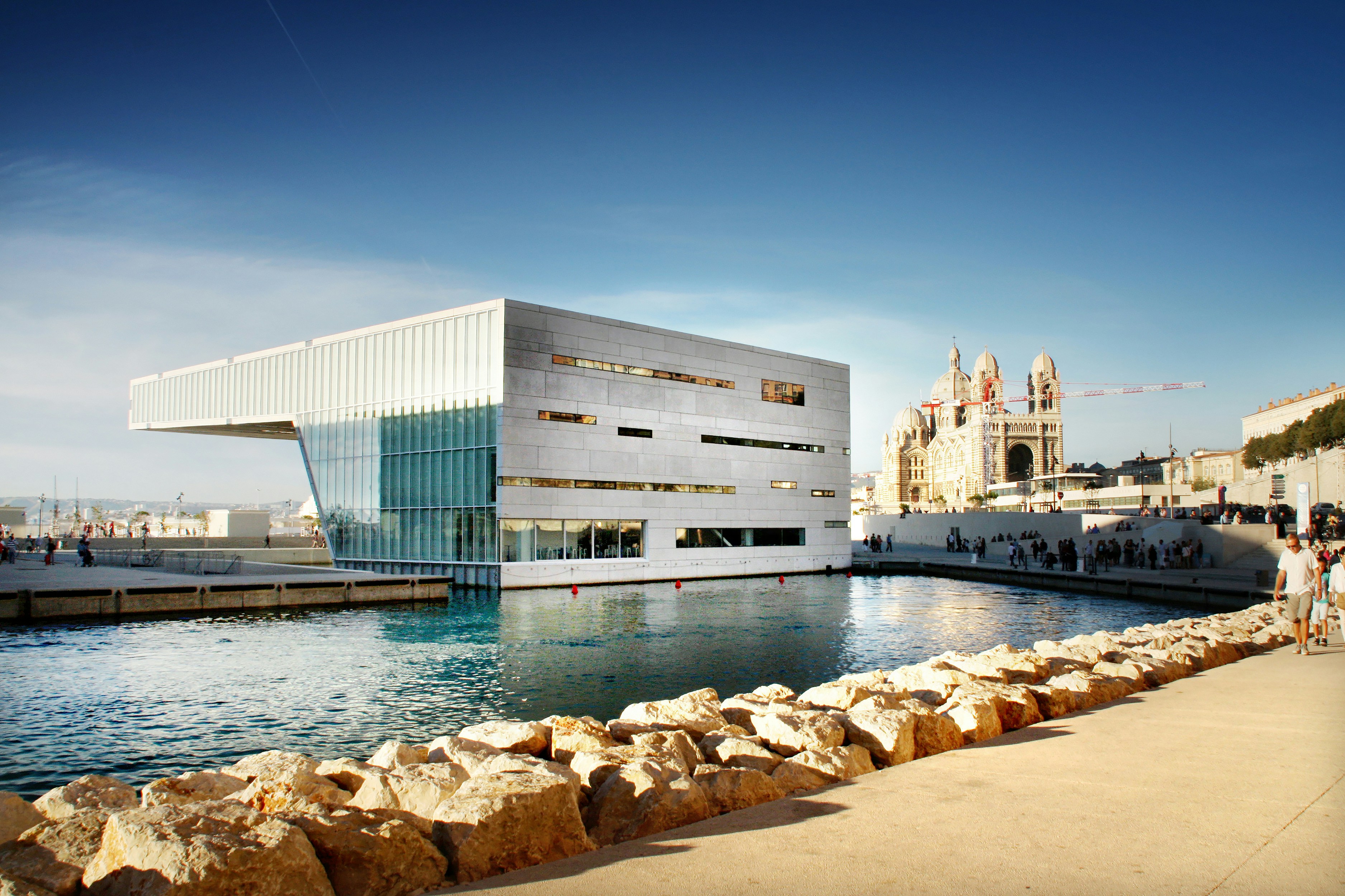 Luminous Modernity Piercing the Waterfront