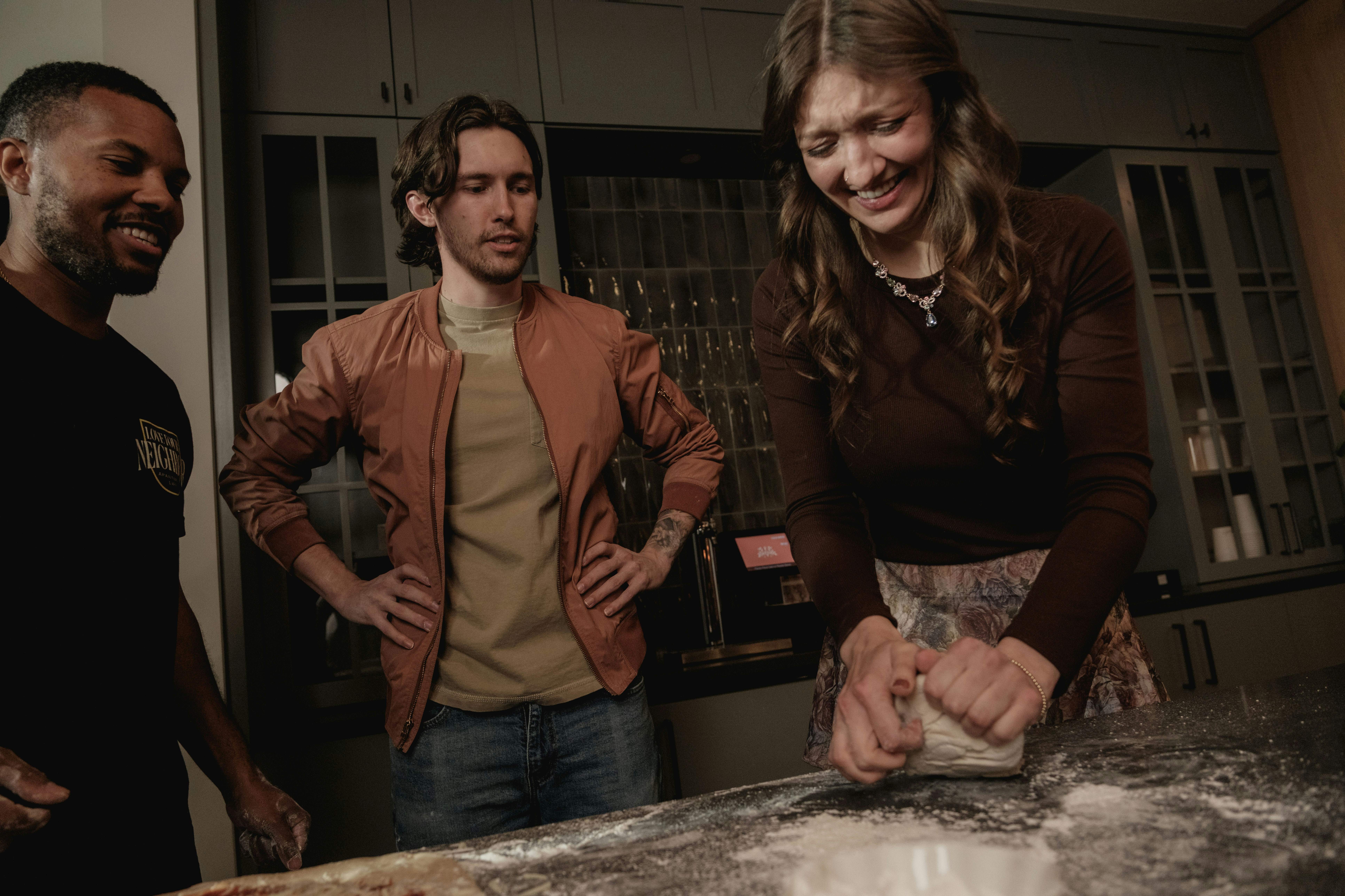 Hands-on baking: a candid mix of concentration and camaraderie