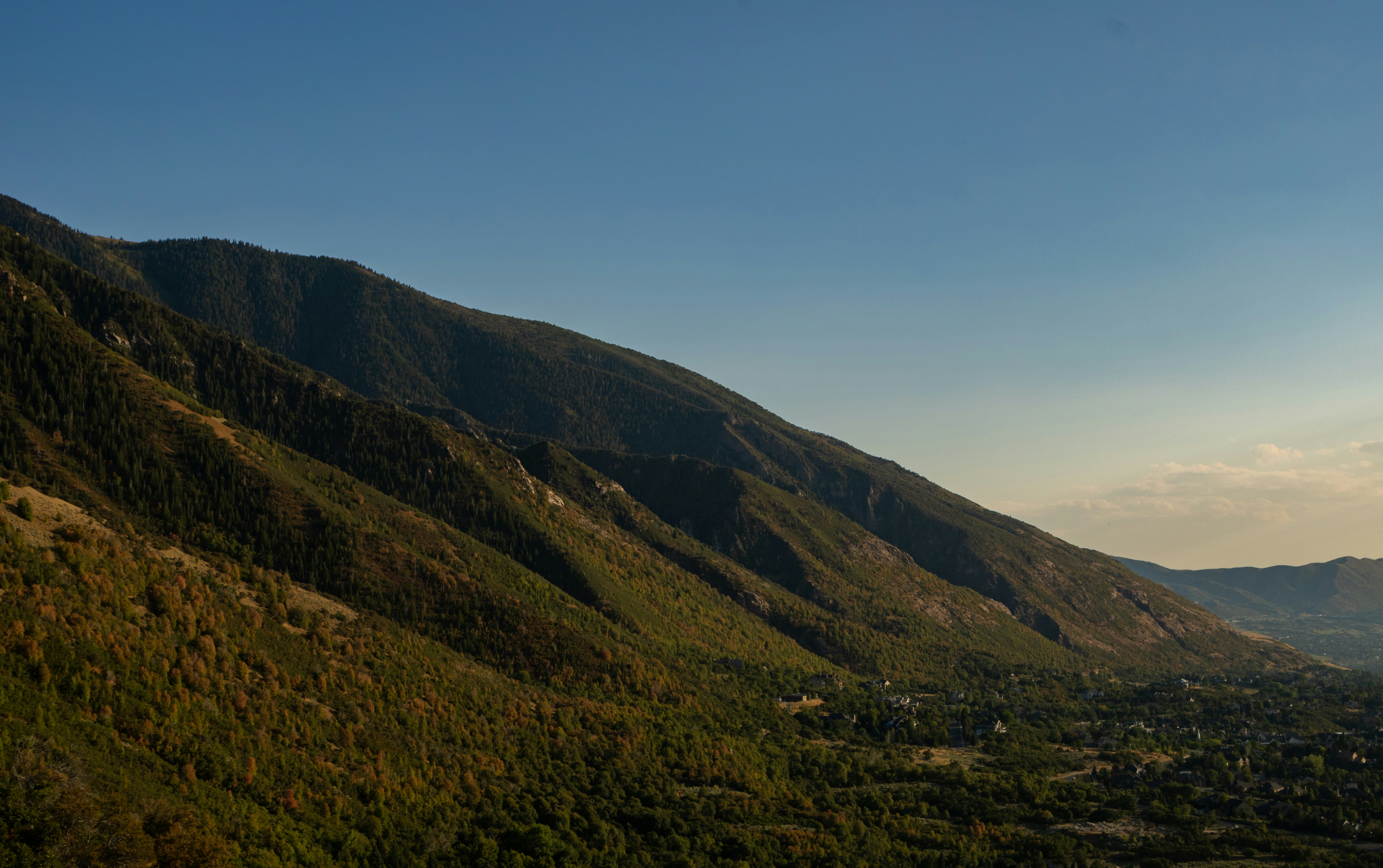 Sunlit Valleys and Echoing Hills at Dusk
