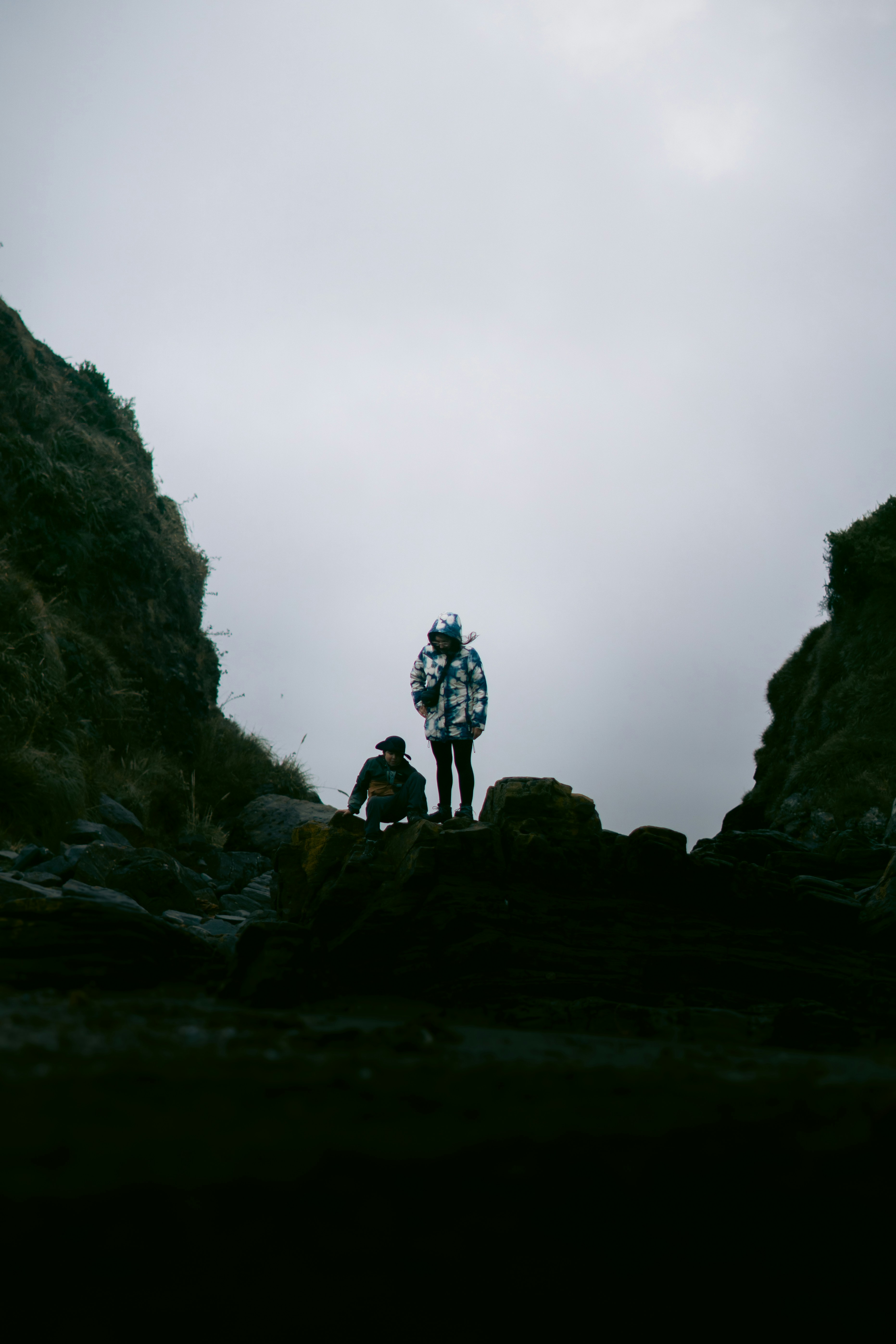 Two Climbers at the Edge: A Quiet Summit Portrait