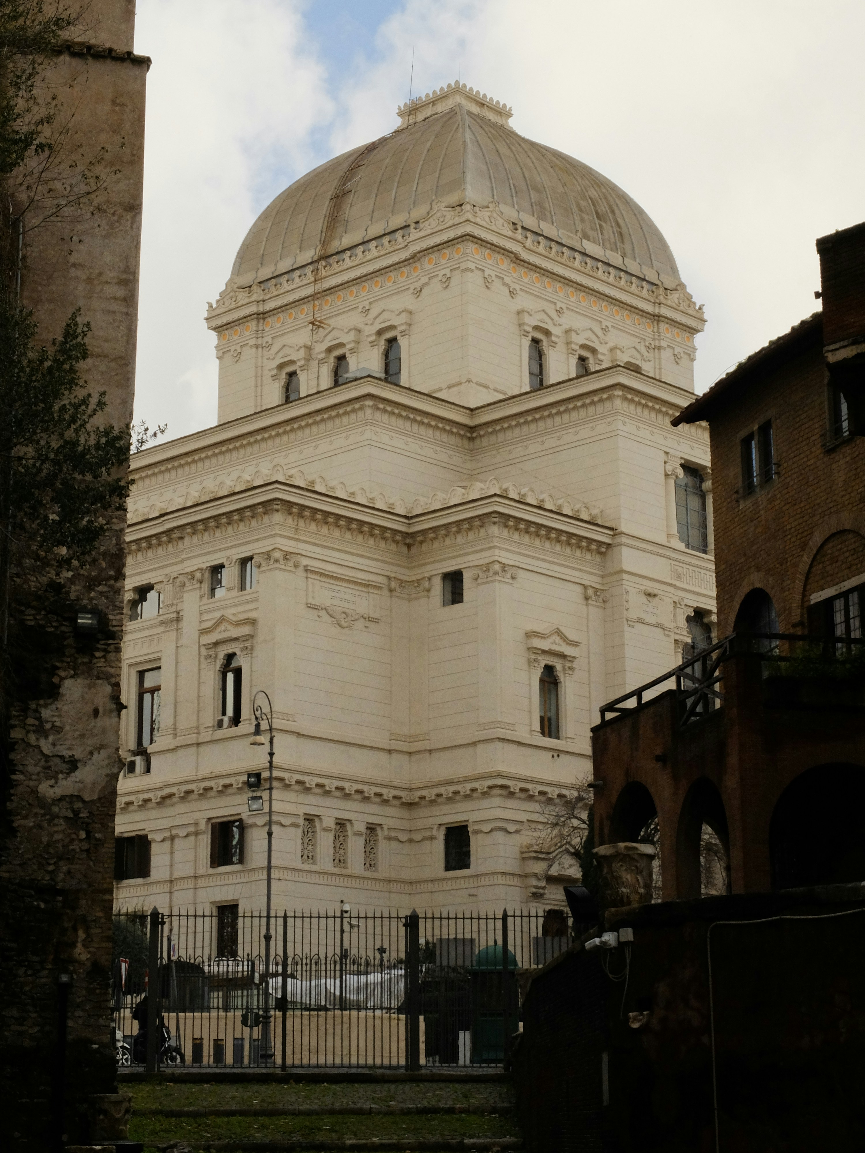 A Marble Dome Rises Above Ancient Walls