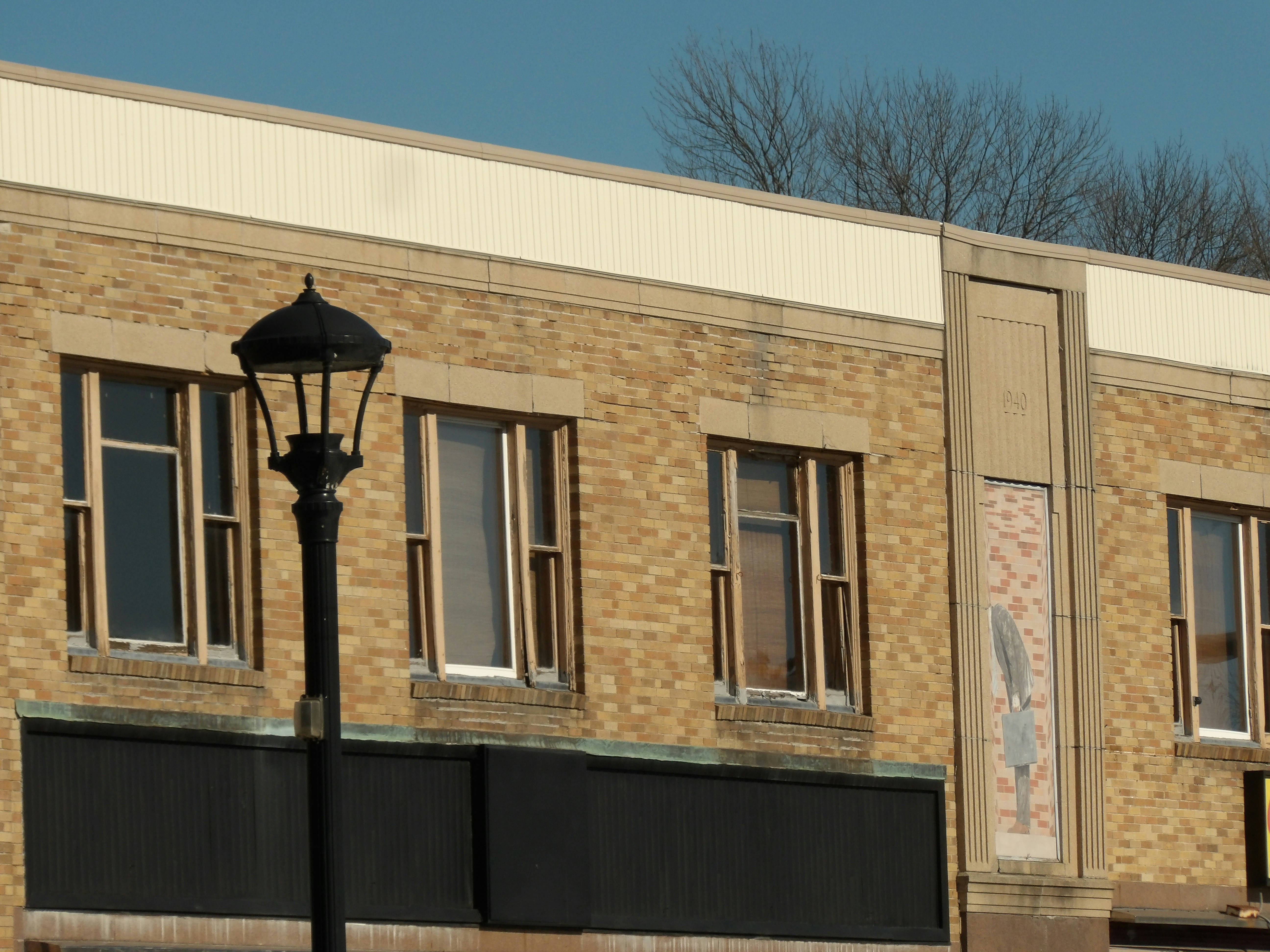 setting is in downtown Jaffrey, NH of a building