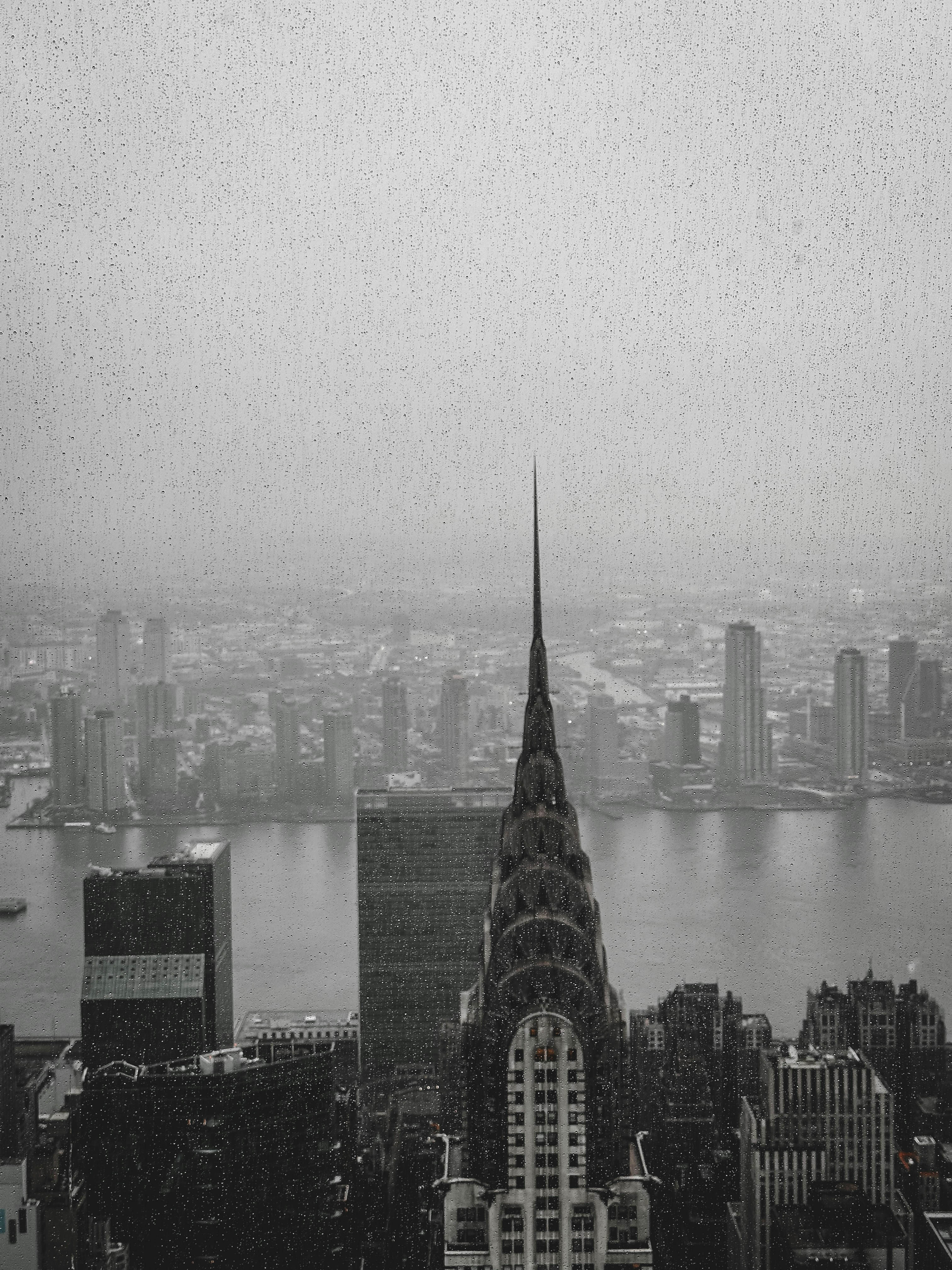 Gotham’s Spire in a Drifting Snow