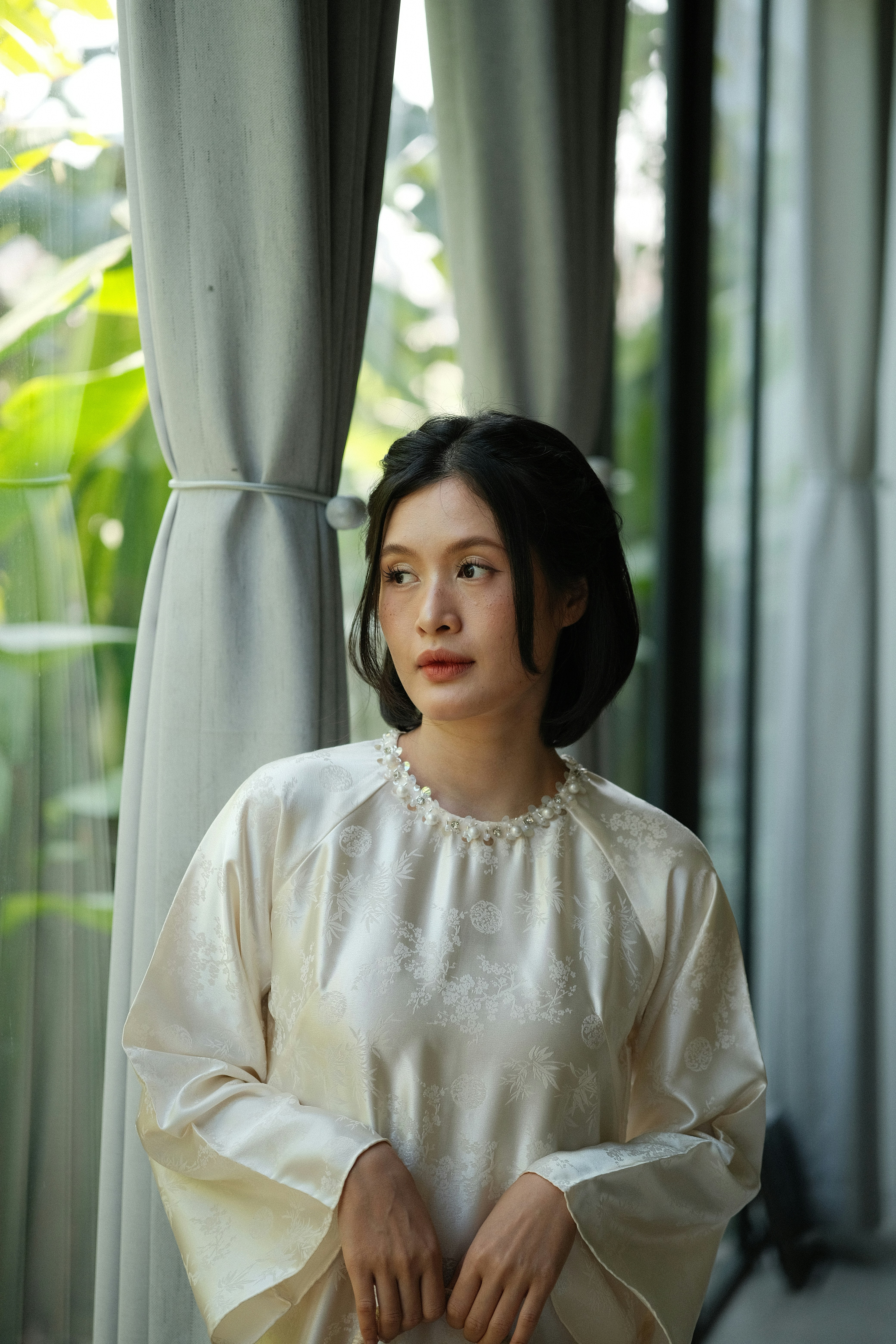 Grace in the Grove: A Quiet Portrait by Soft Window Light