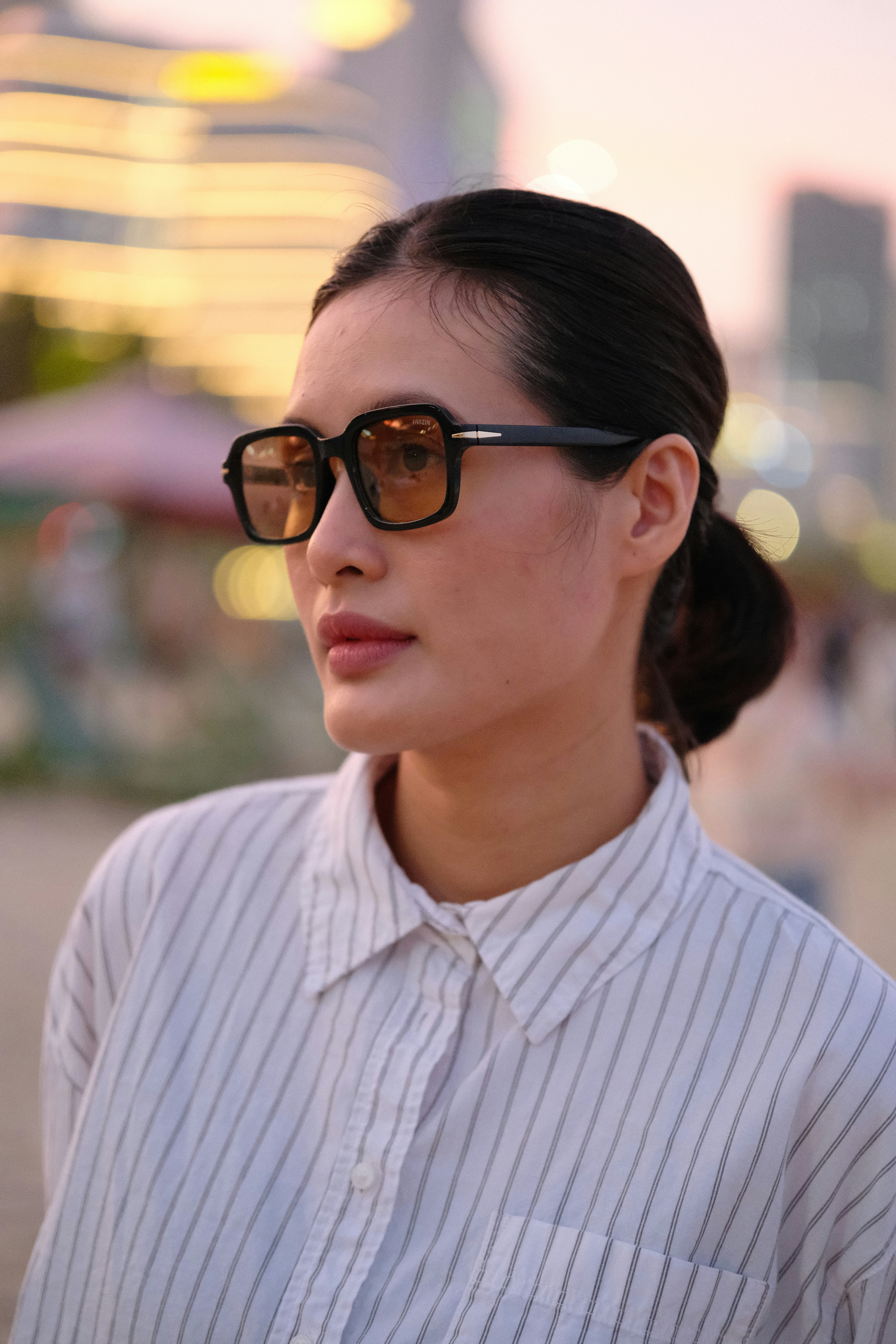 Warm Evening Glow on a Confident Portrait