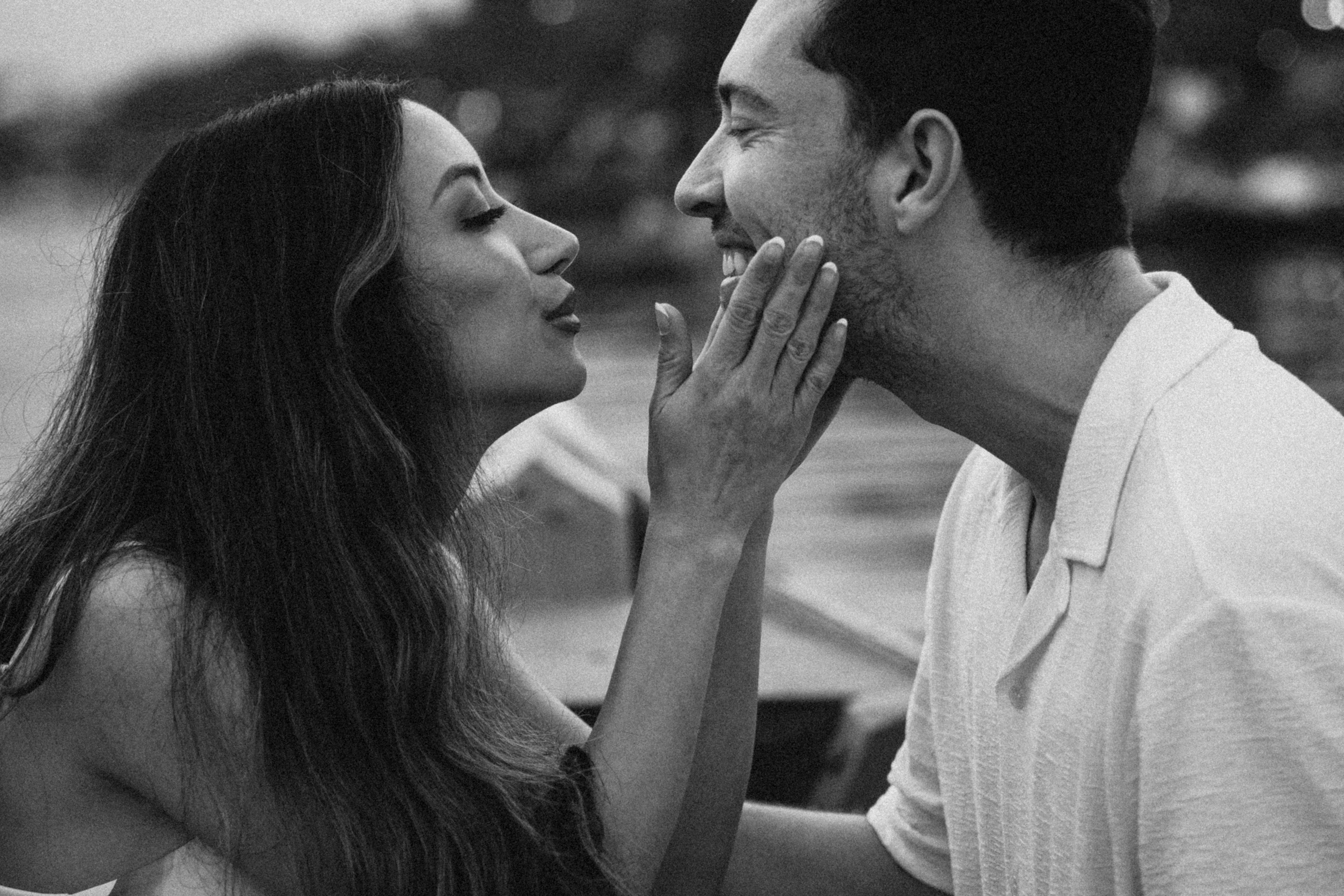 Whispered Kiss by the Waterfront