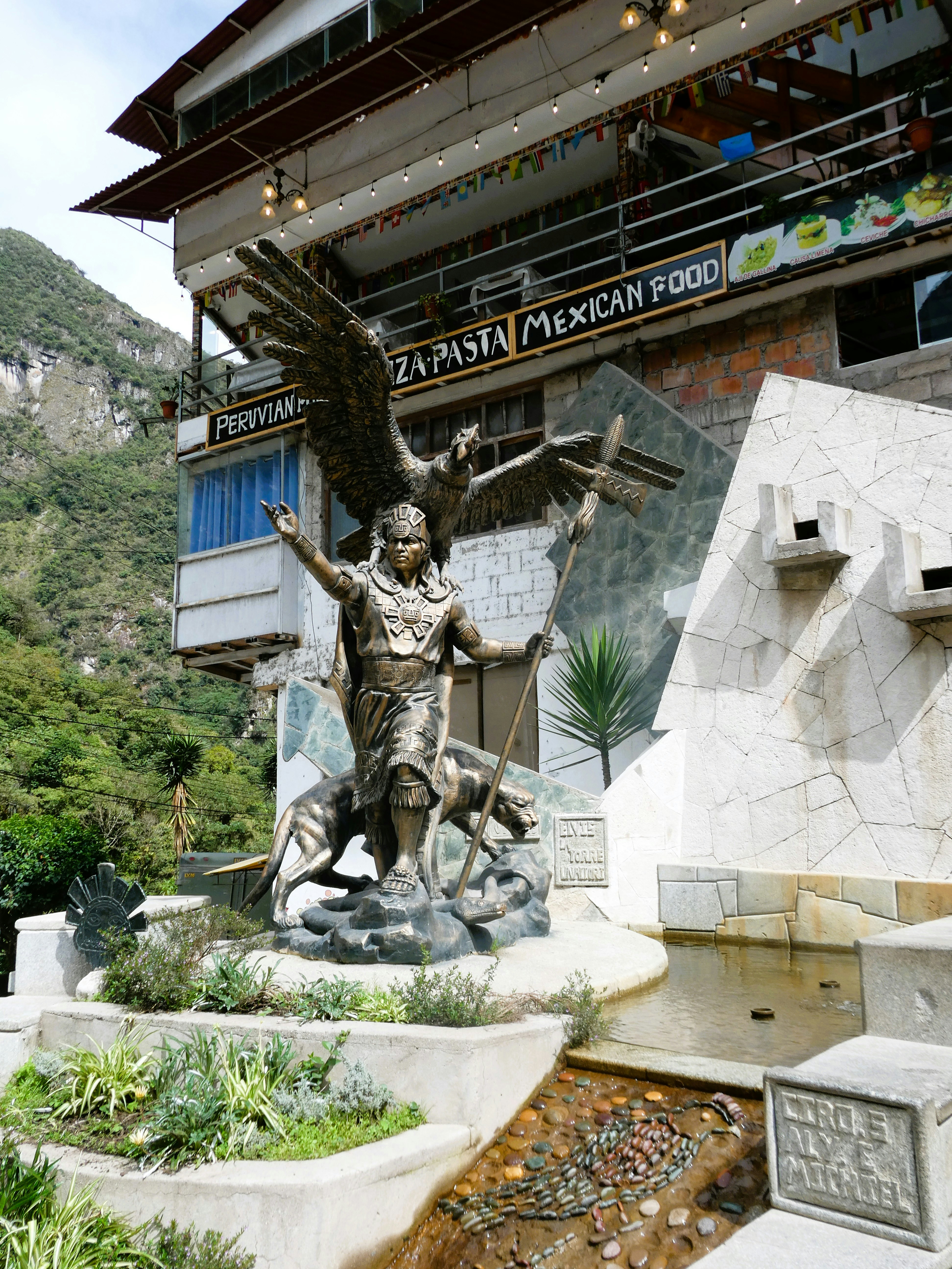 Winged Warrior and Deserted Facade: A Monument to Motion