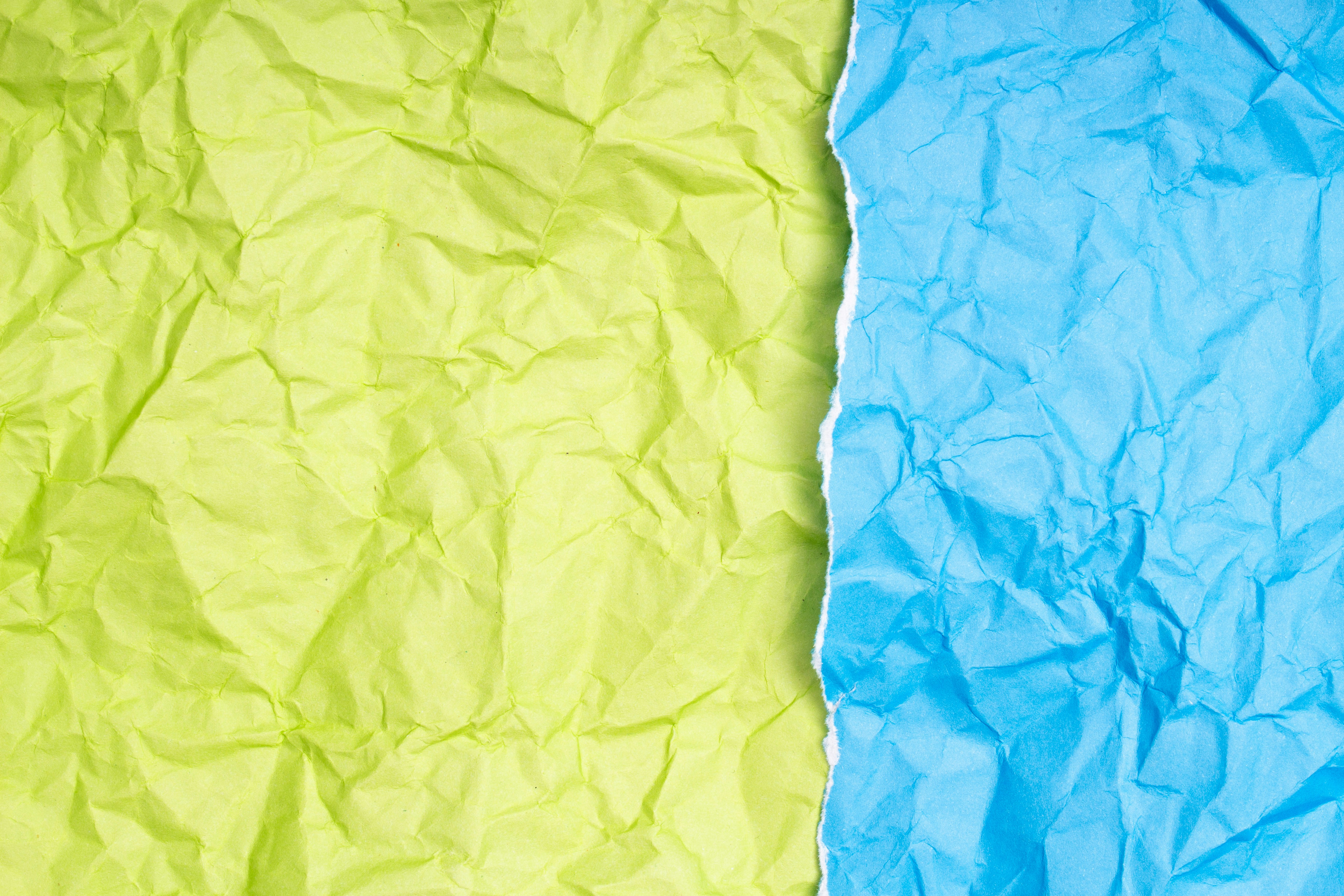 Split Color: Neon Lime Meets Ice Blue